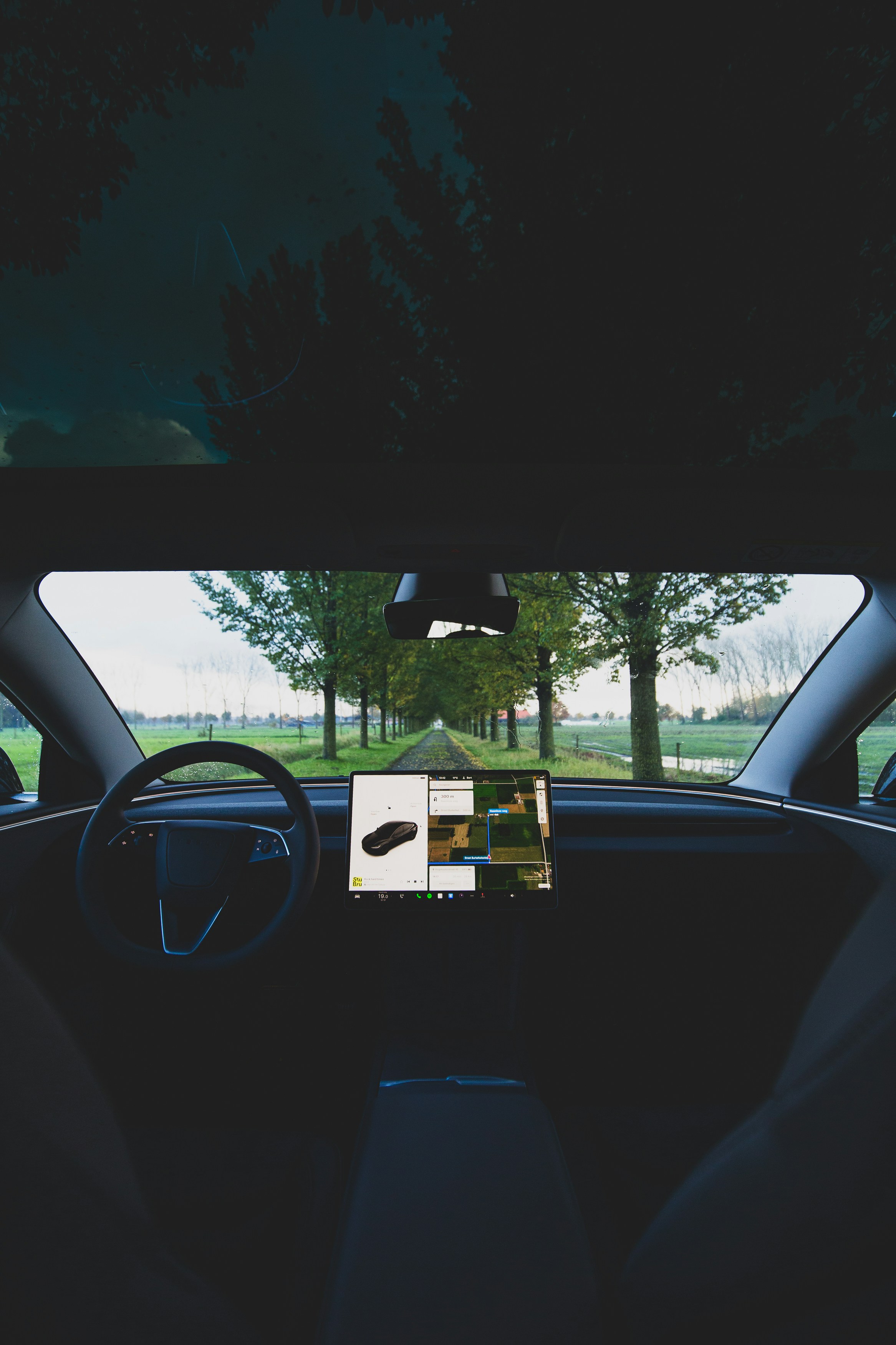 A view of a car from inside the car photo – Free Autumn Image on Unsplash