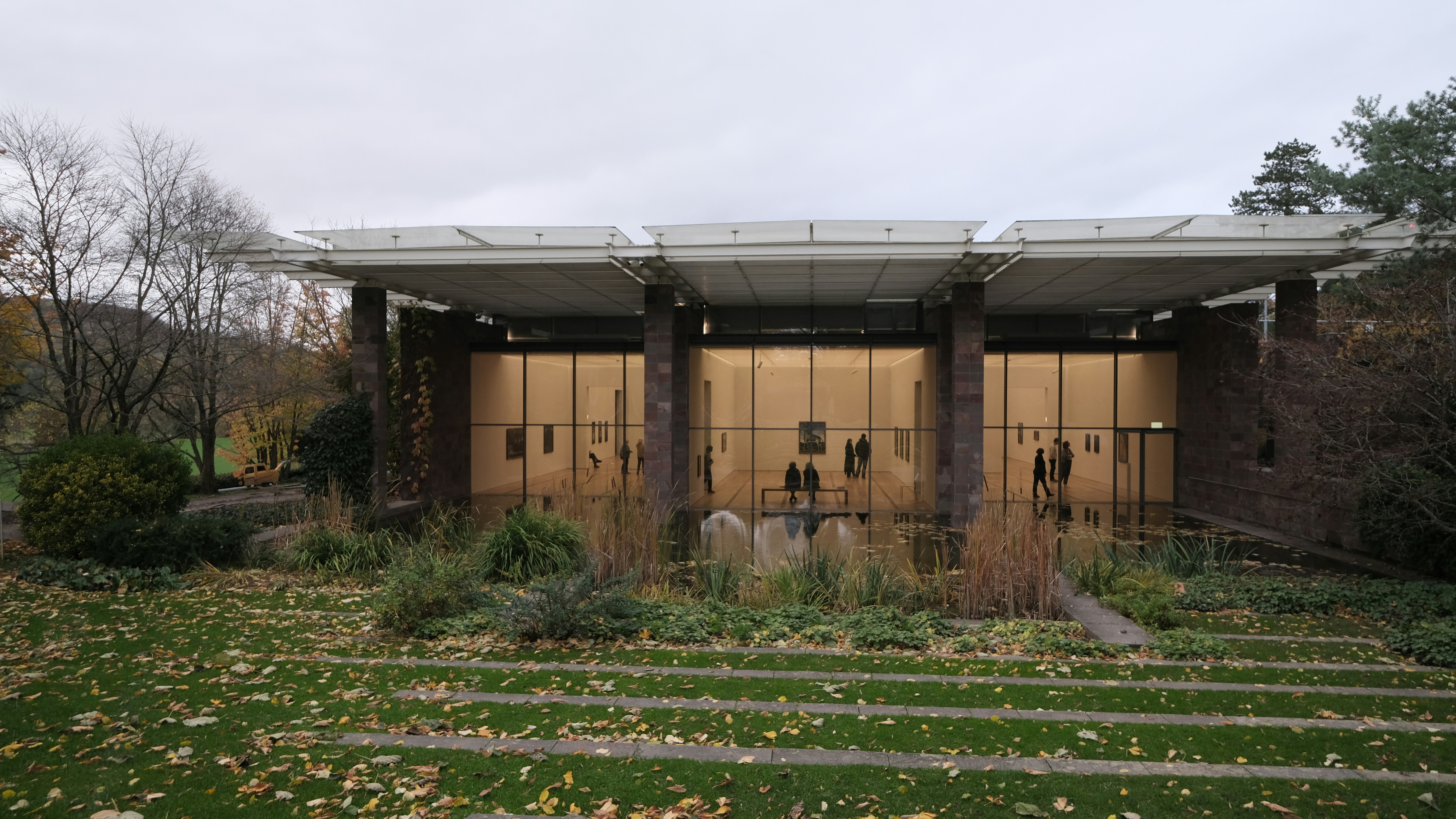 a building that has a bunch of doors in it