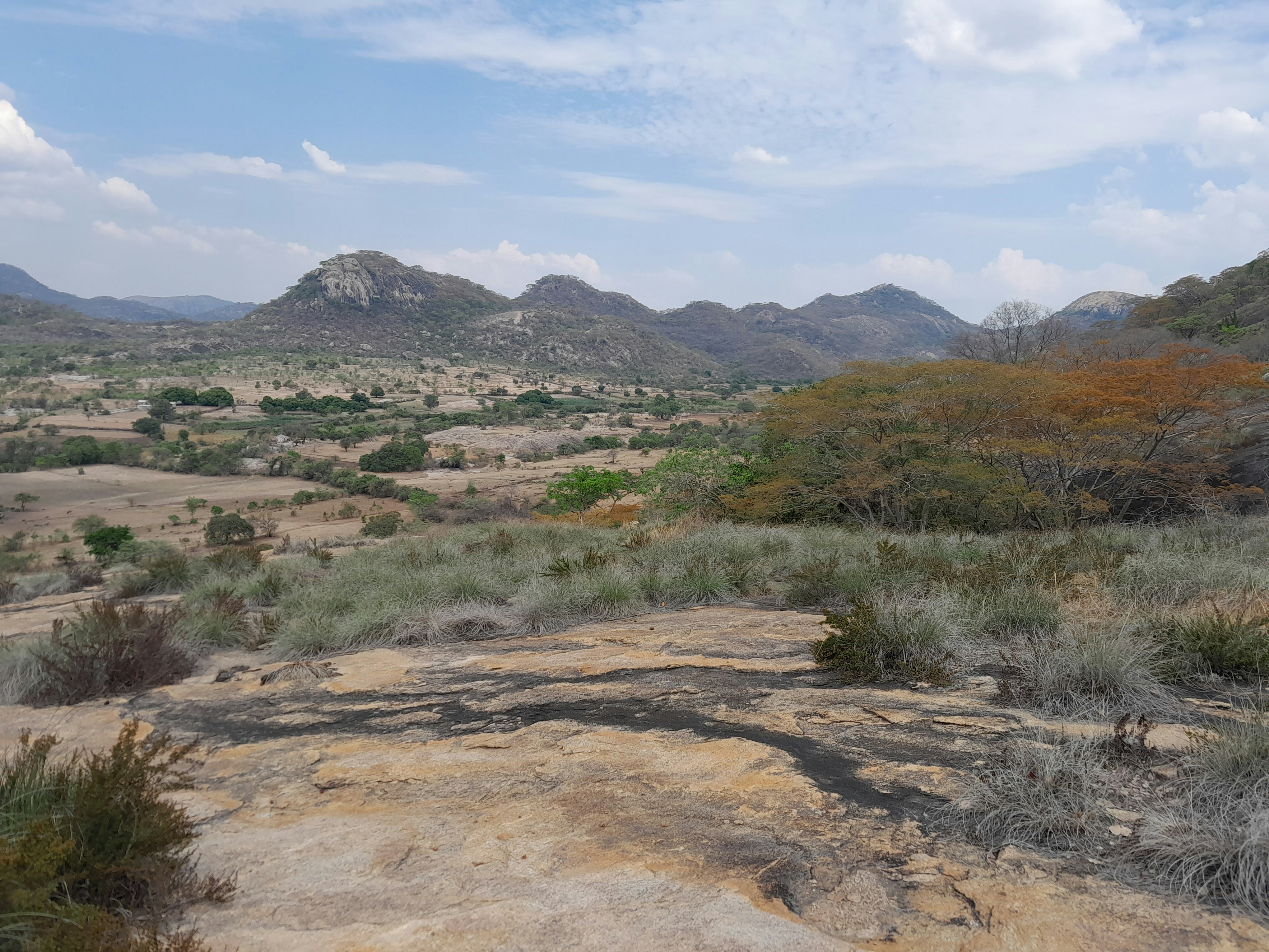 A view of a mountain range in the distance photo – Free Zimbabwe Image ...