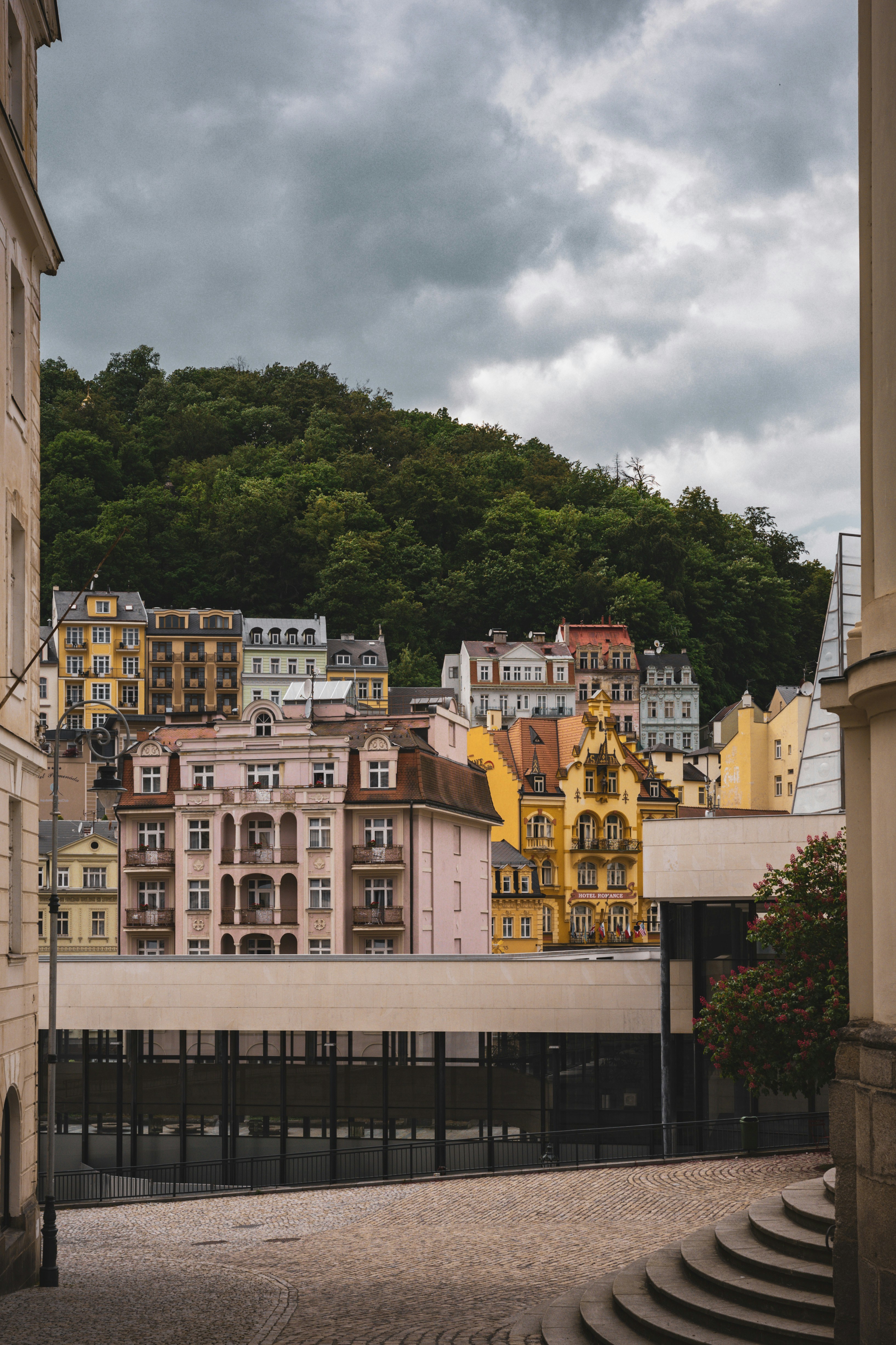 Colorful Hillside Row: A Quiet European Floating Between Facades