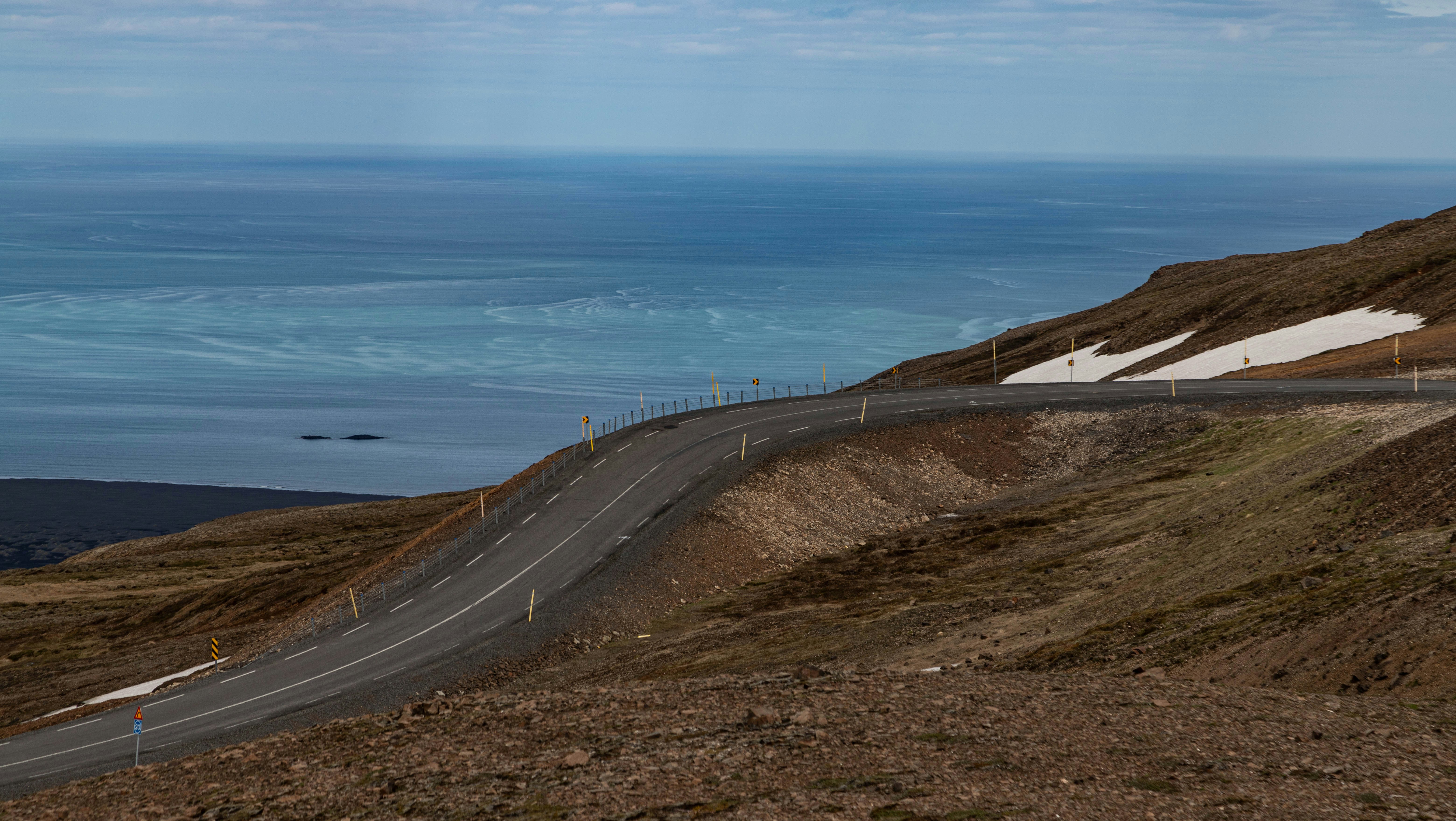 Windswept Switchbacks Above the Blue Expanse