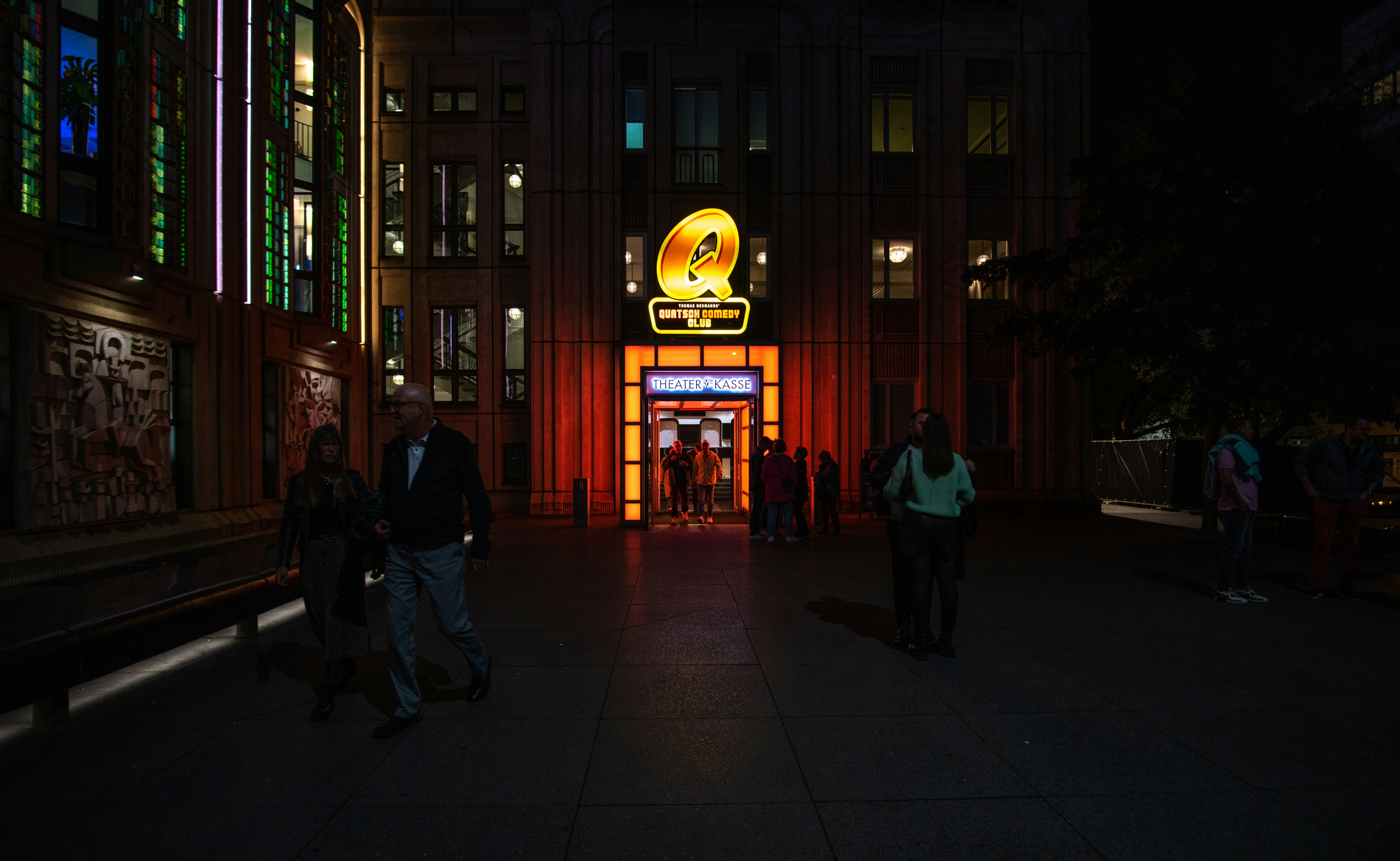 Neon Gate at the Red Hour