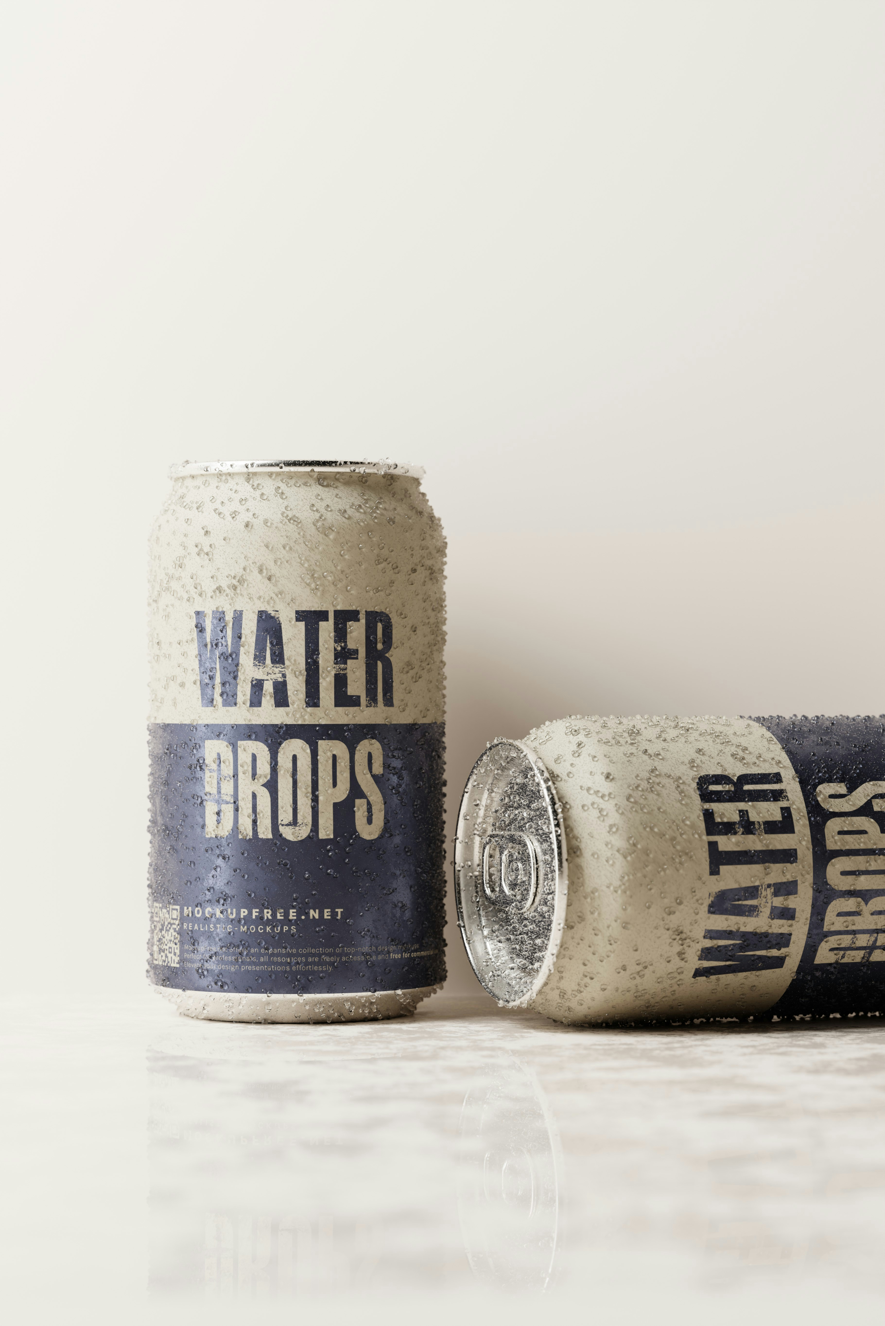 A can of water drops next to a can of water drops photo – Free Beer ...
