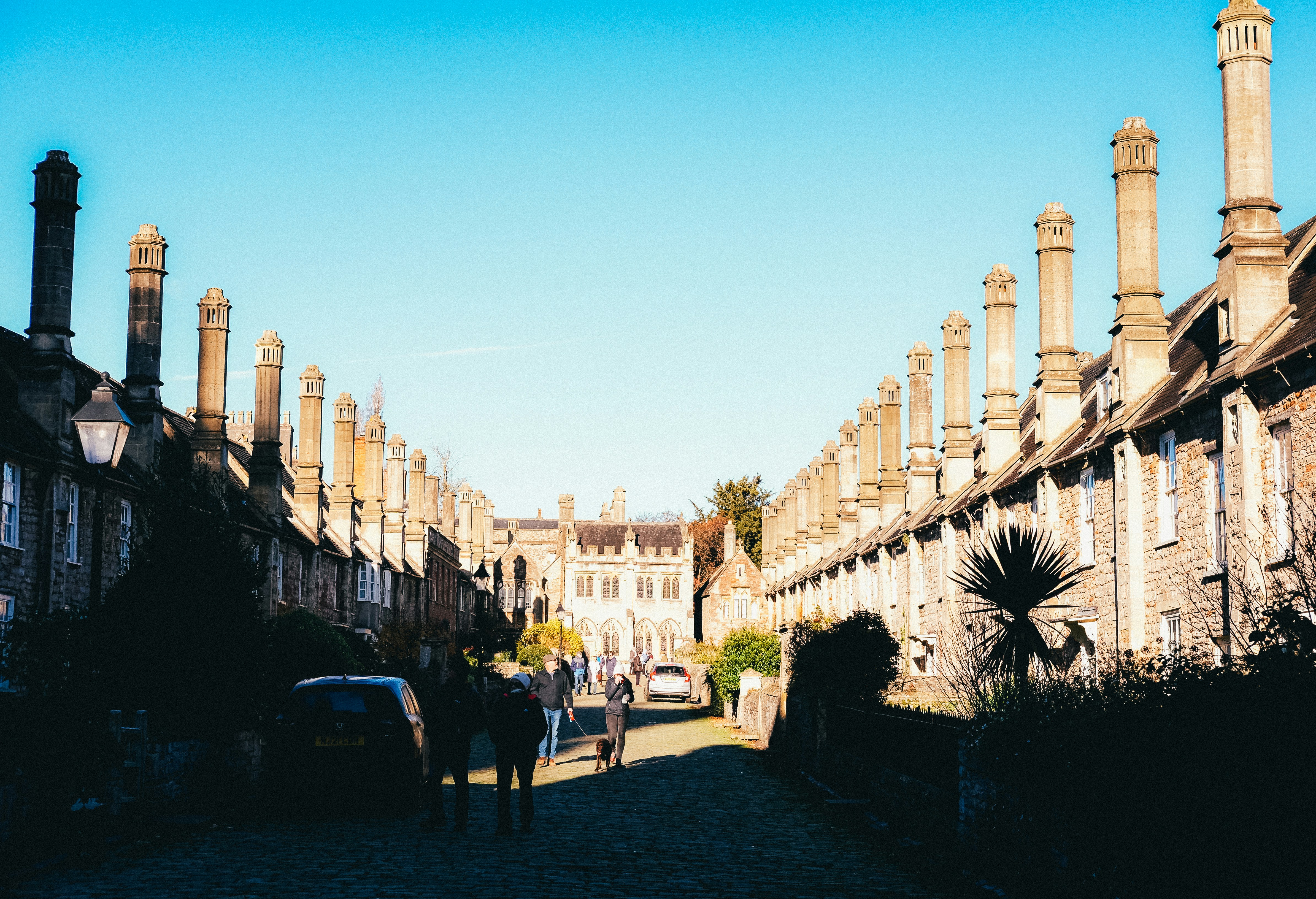 Converging Stone: Courtyard Path Toward the Central Gate
