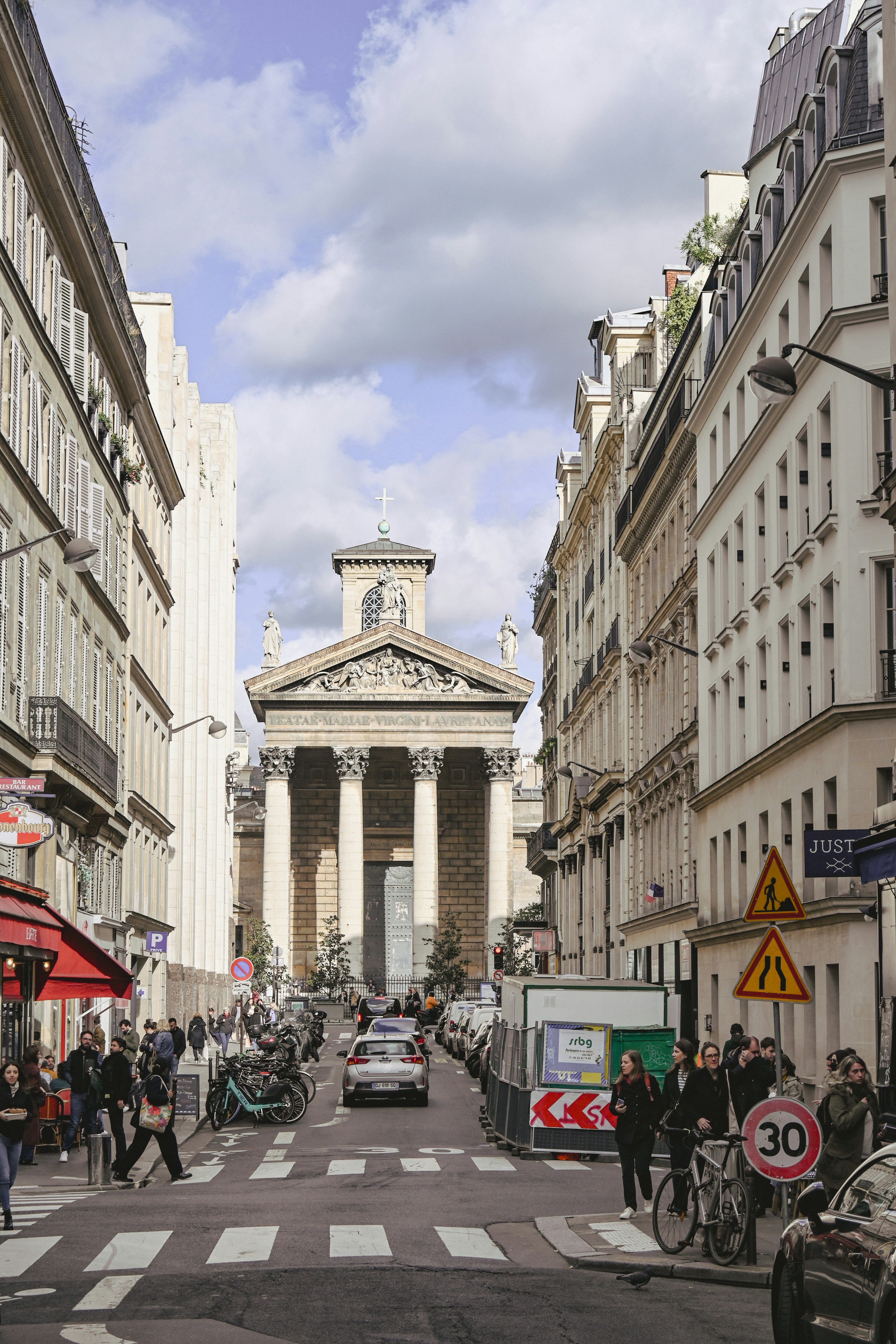 Cathedral Avenue: Street Leading to a Colonnaded Front