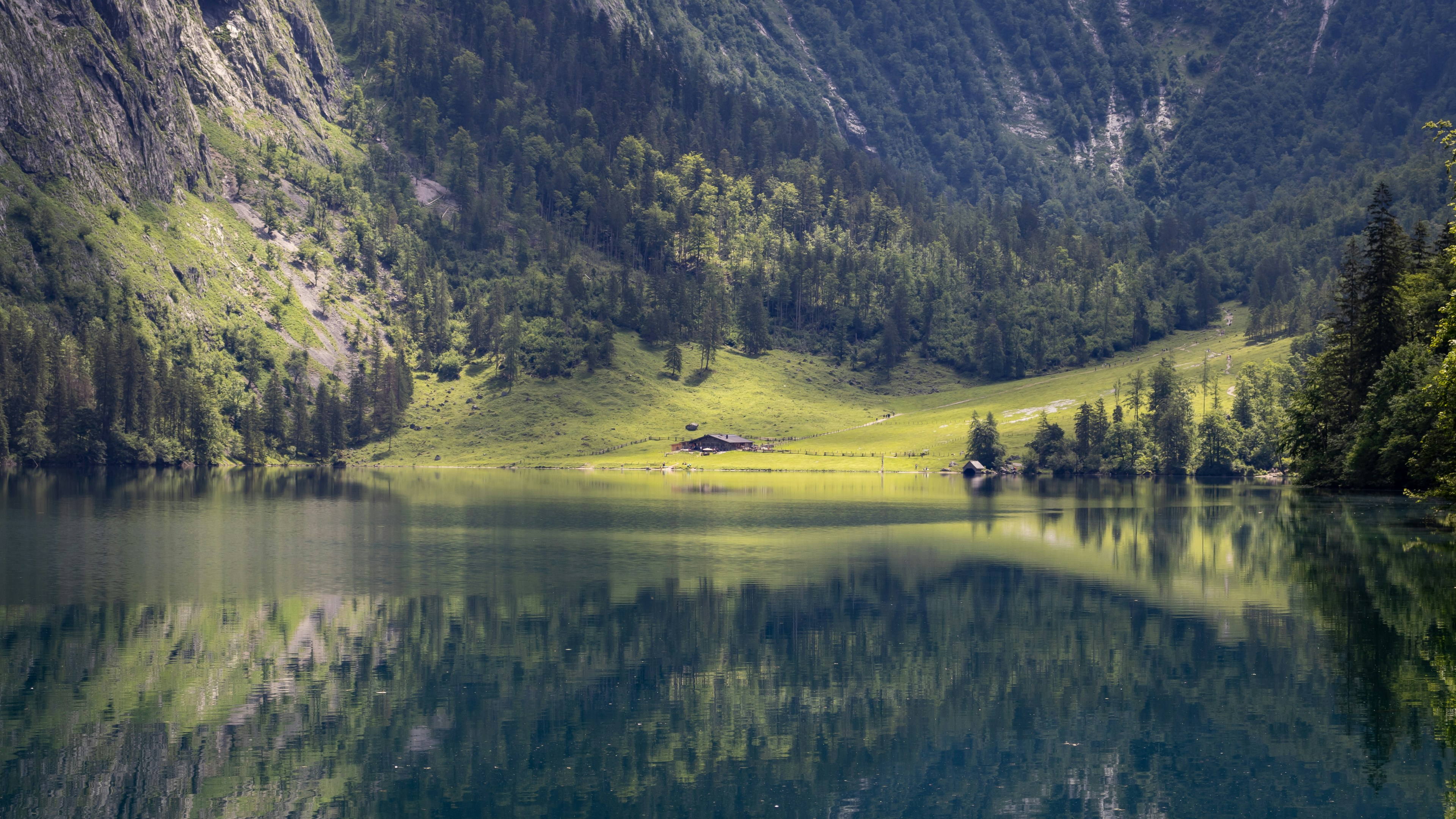 A photo taken at the Obersee lake in Bavaria, Germany. It was also a wallpaper in Ubuntu 22.10