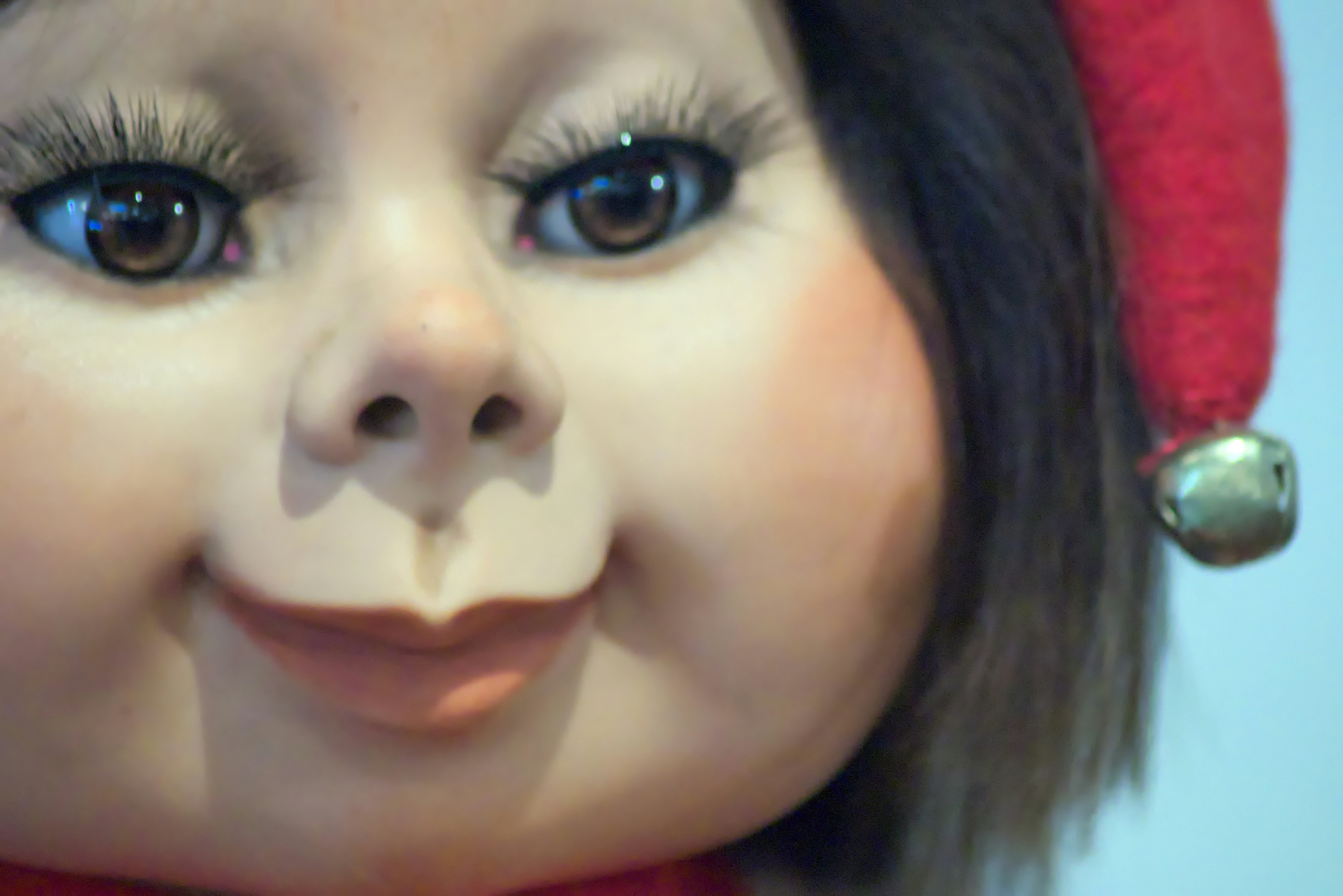 Whimsical Glance of a Festive Doll