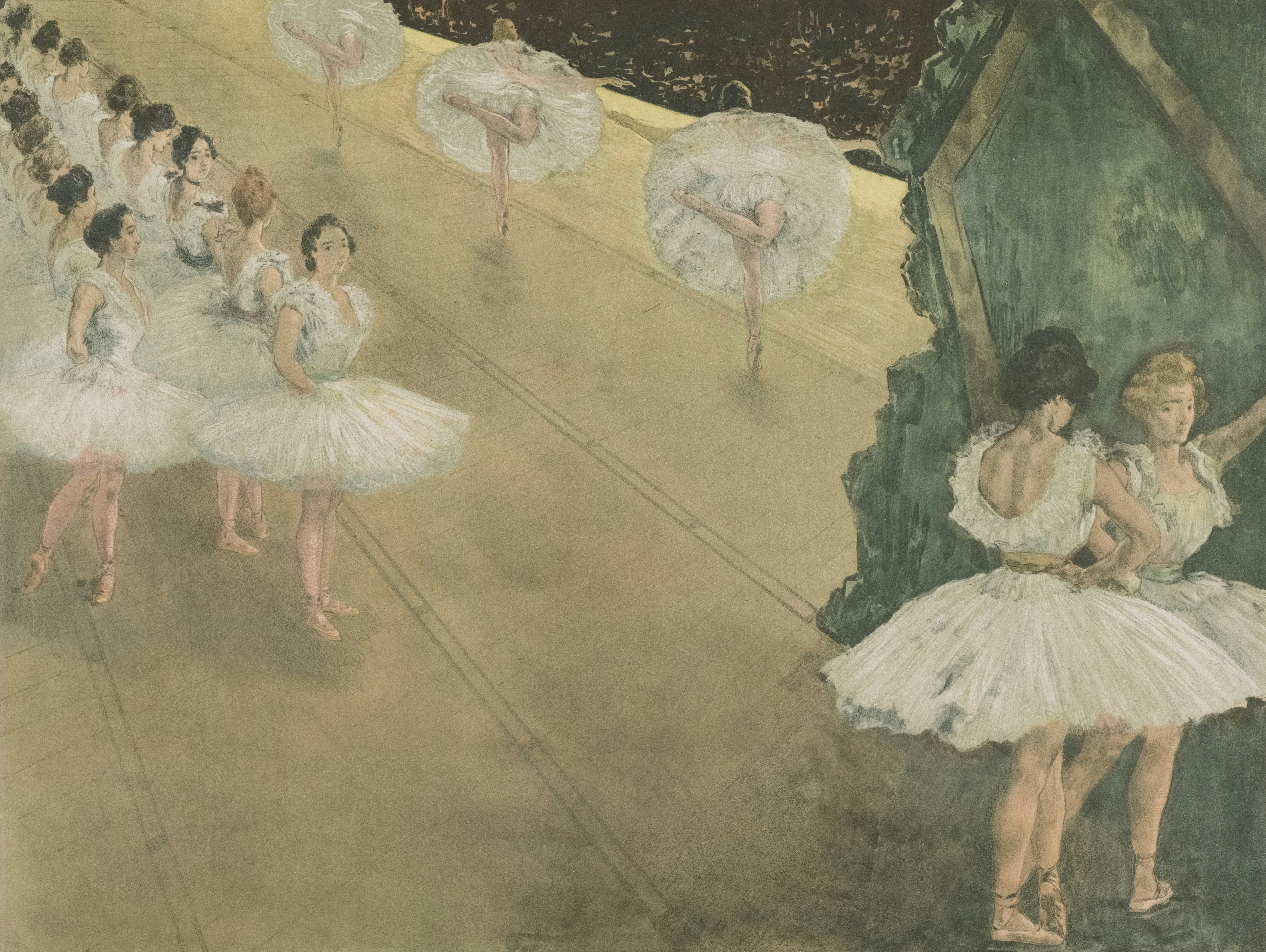 Ballet Dancers late 1800s–early 1900s Alexandre Lunois (French, 1863–1916) France, 19th century Lithograph Mr. and Mrs. Lewis B. Williams Collection 1958.465 https://www.clevelandart.org/art/1958.465