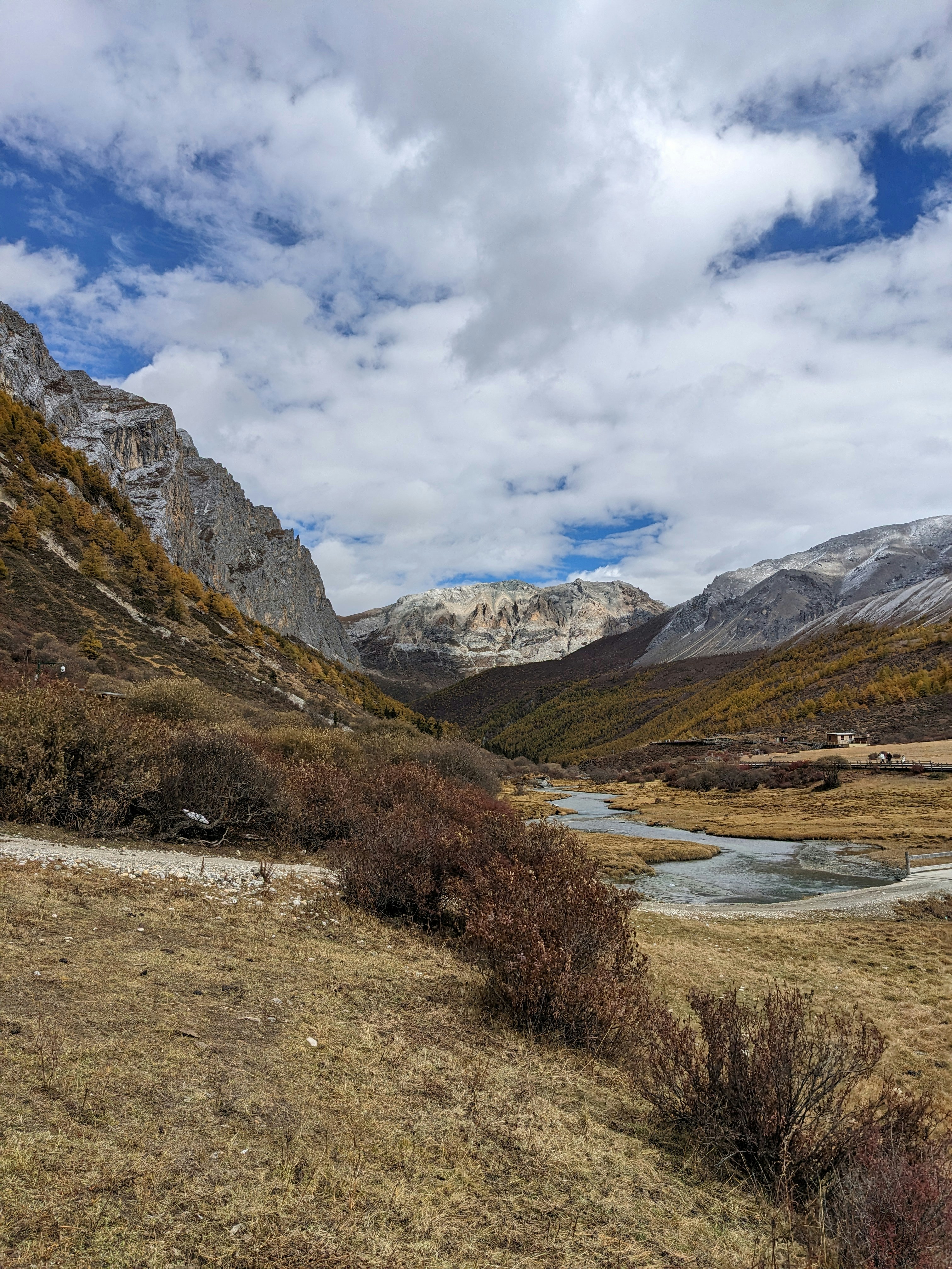 Valley Confluence: River Meanders Toward Mountain Gates