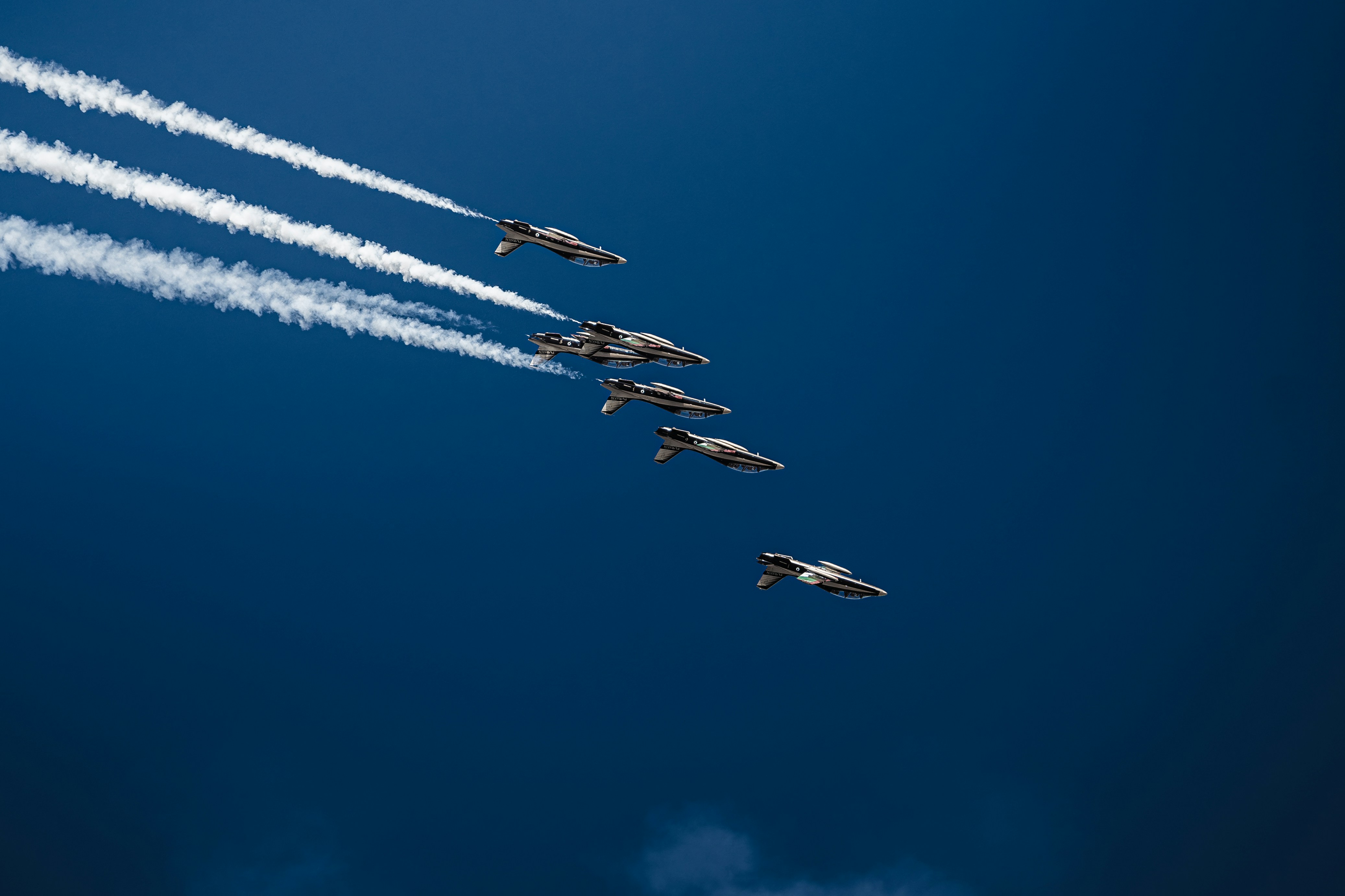 Quintet in the Sky: Precision Jet Formation Against a Cerulean Backdrop
