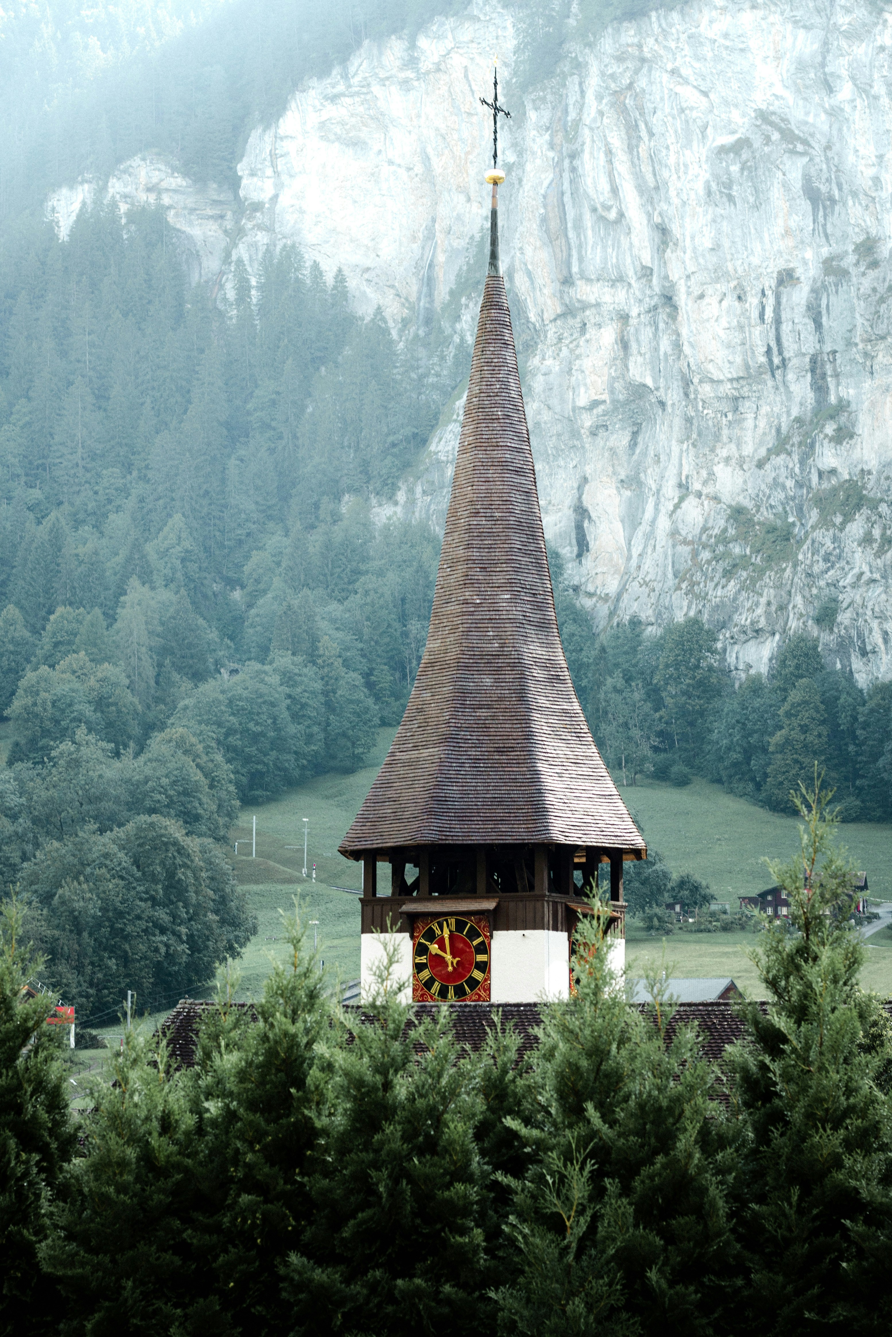 Timber Spire Rising Over the Alpine Veil