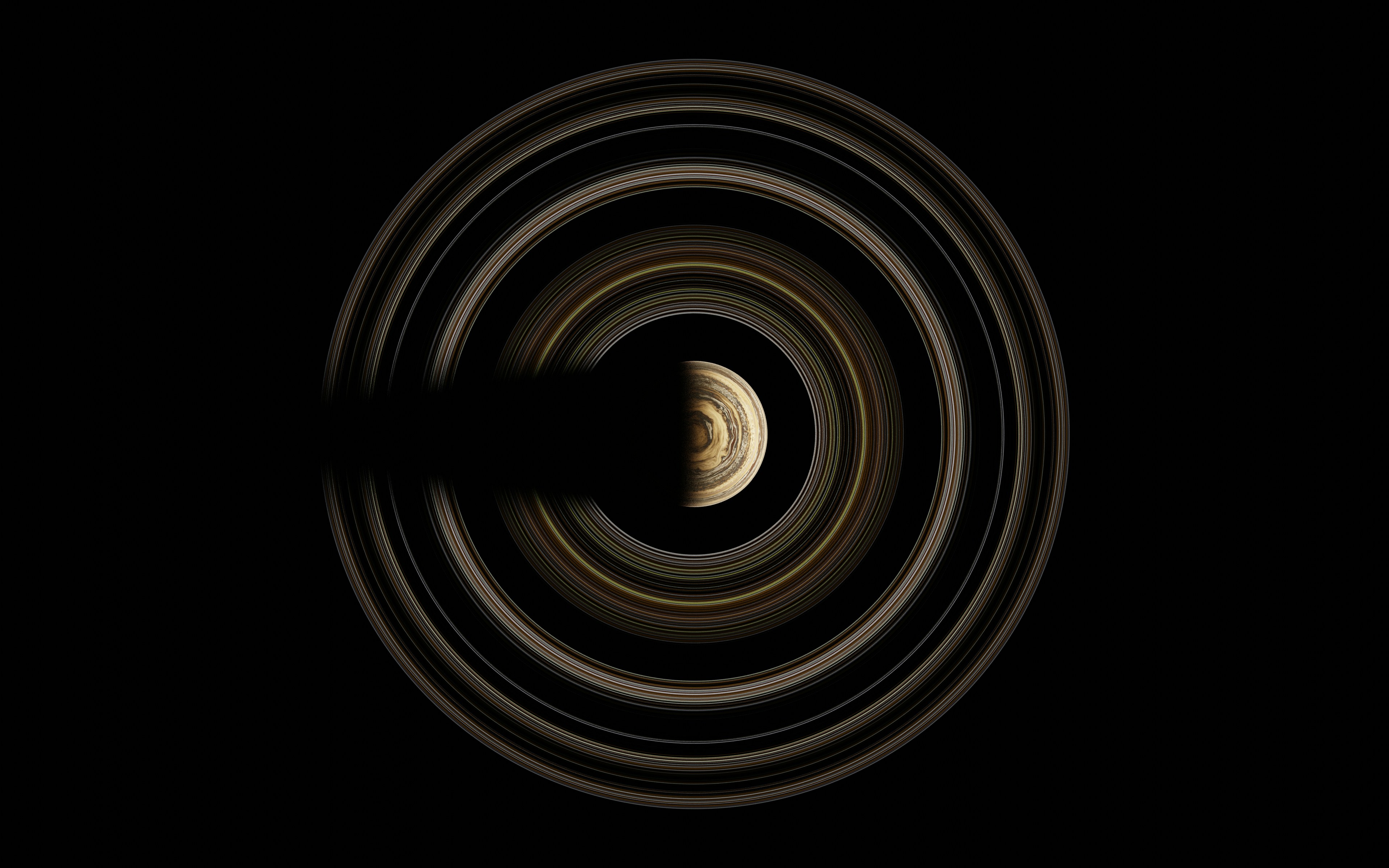 A black and white photo of the earth's rings photo – Free Background ...