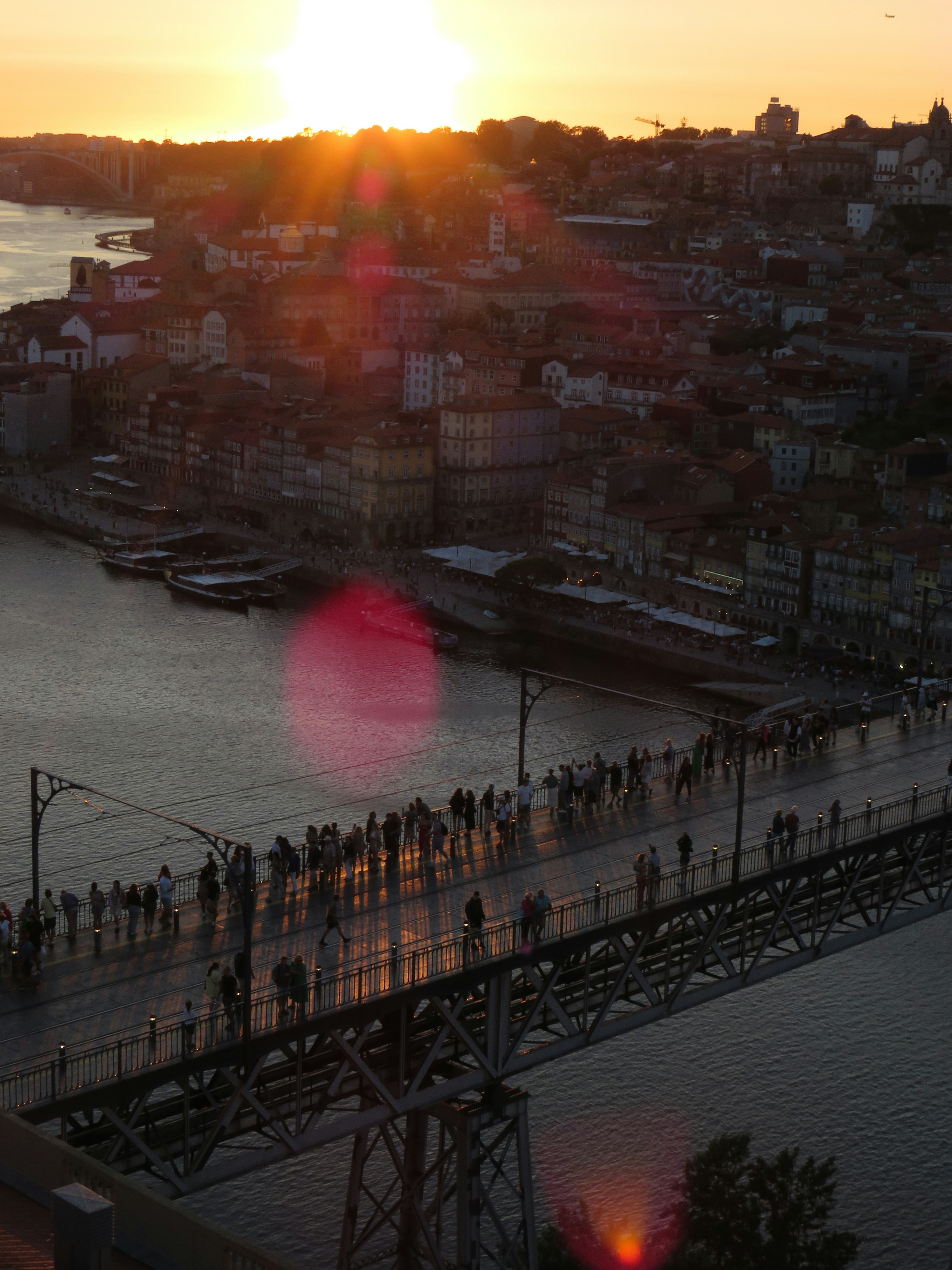 Dusk Crossing Over the Douro: Footsteps Along Porto's Iron Bridge