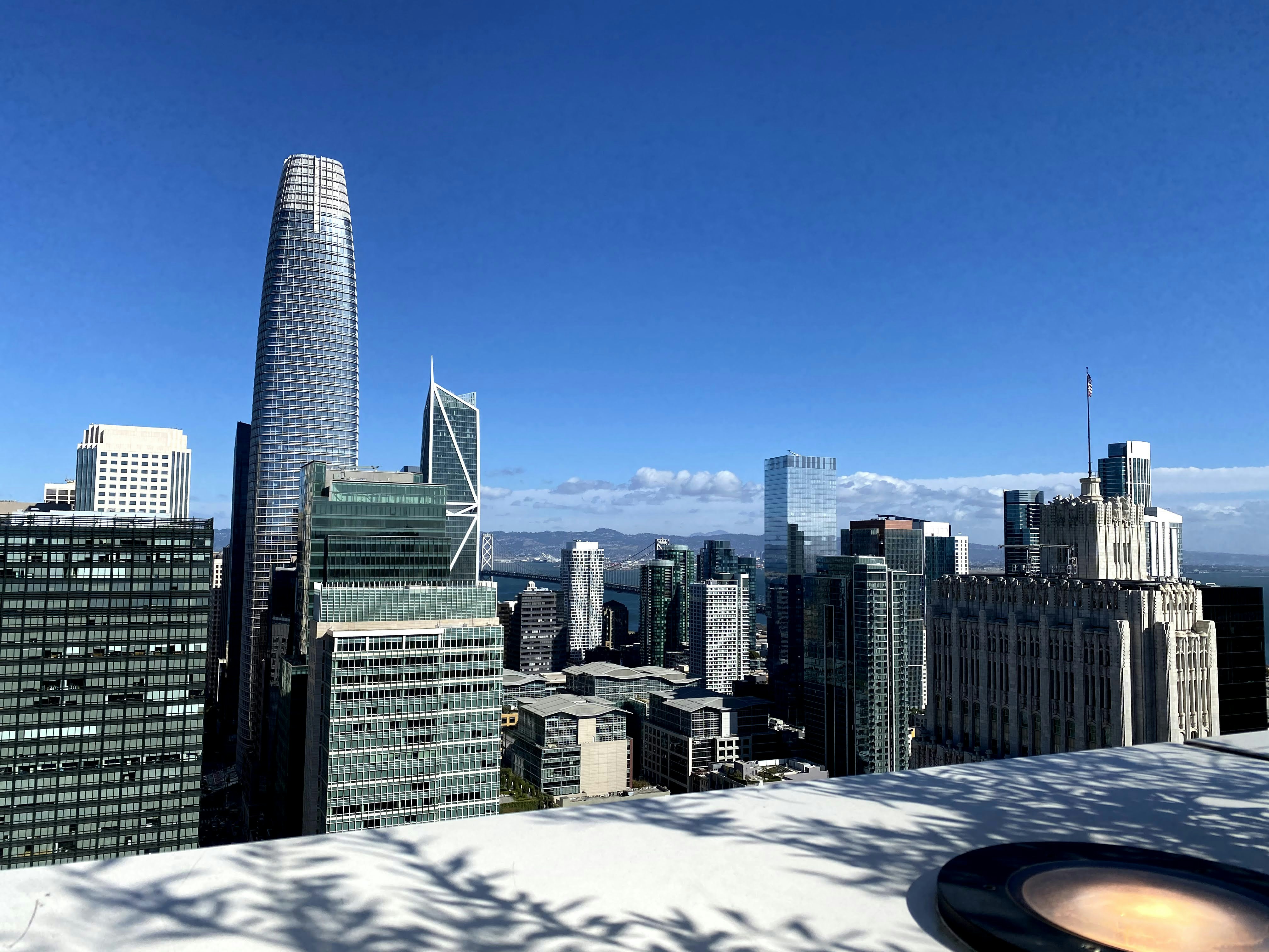 Skyline from the Edge: A Rooftop View Over Downtown