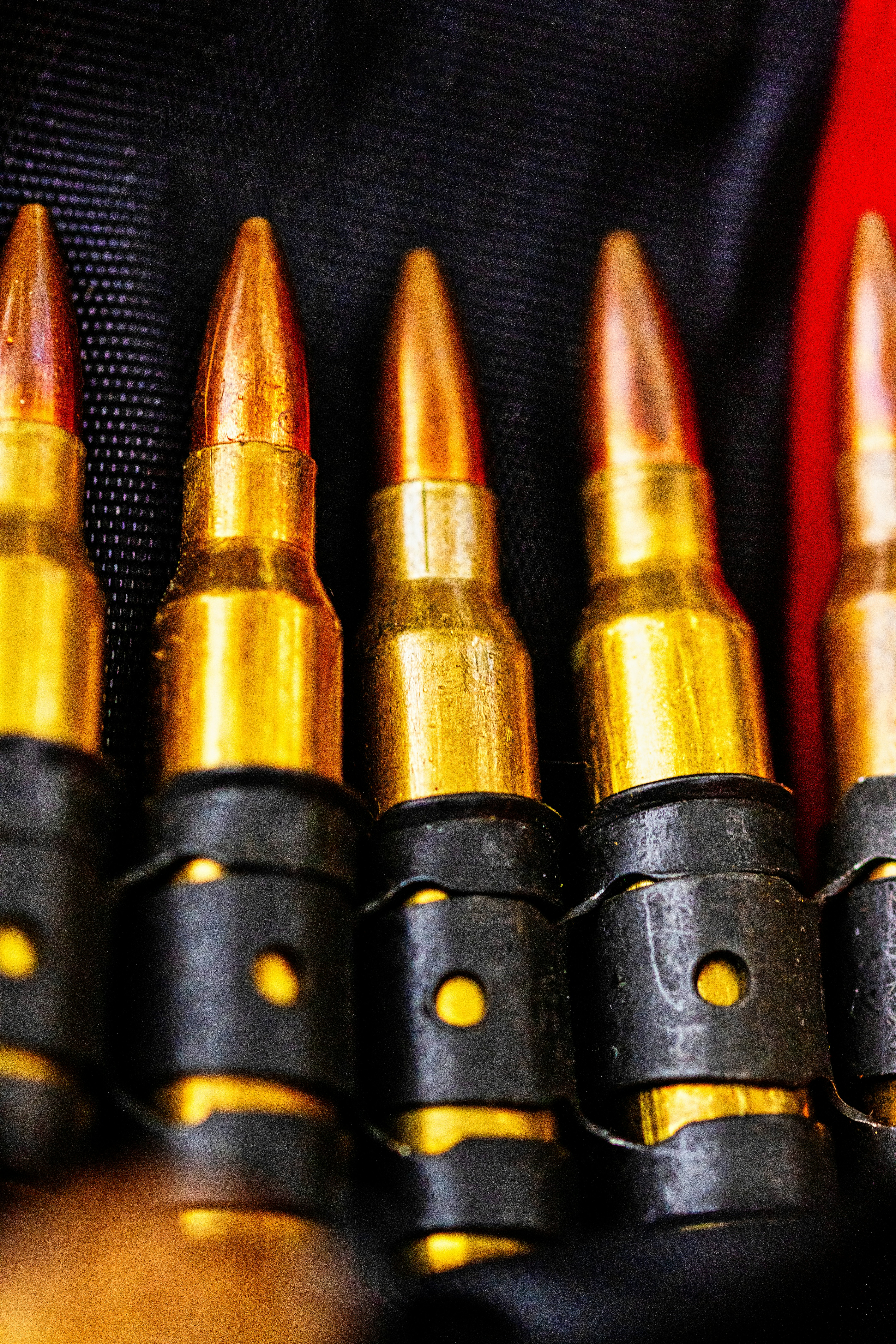 A close up of a bunch of bullet casings photo – Free Ammunition Image ...