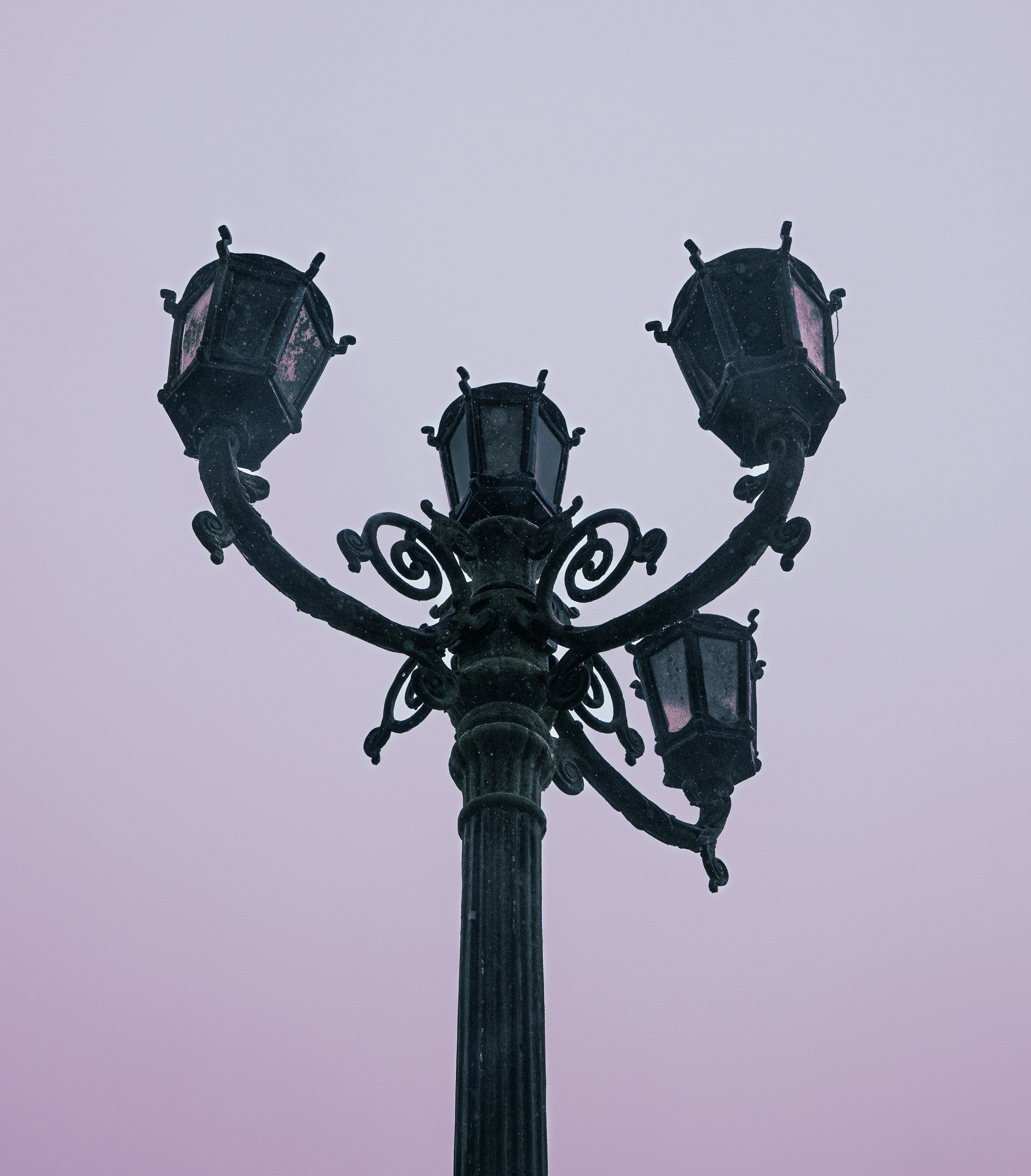 Five-Arm Lantern Reverie under a Lilac Dusk