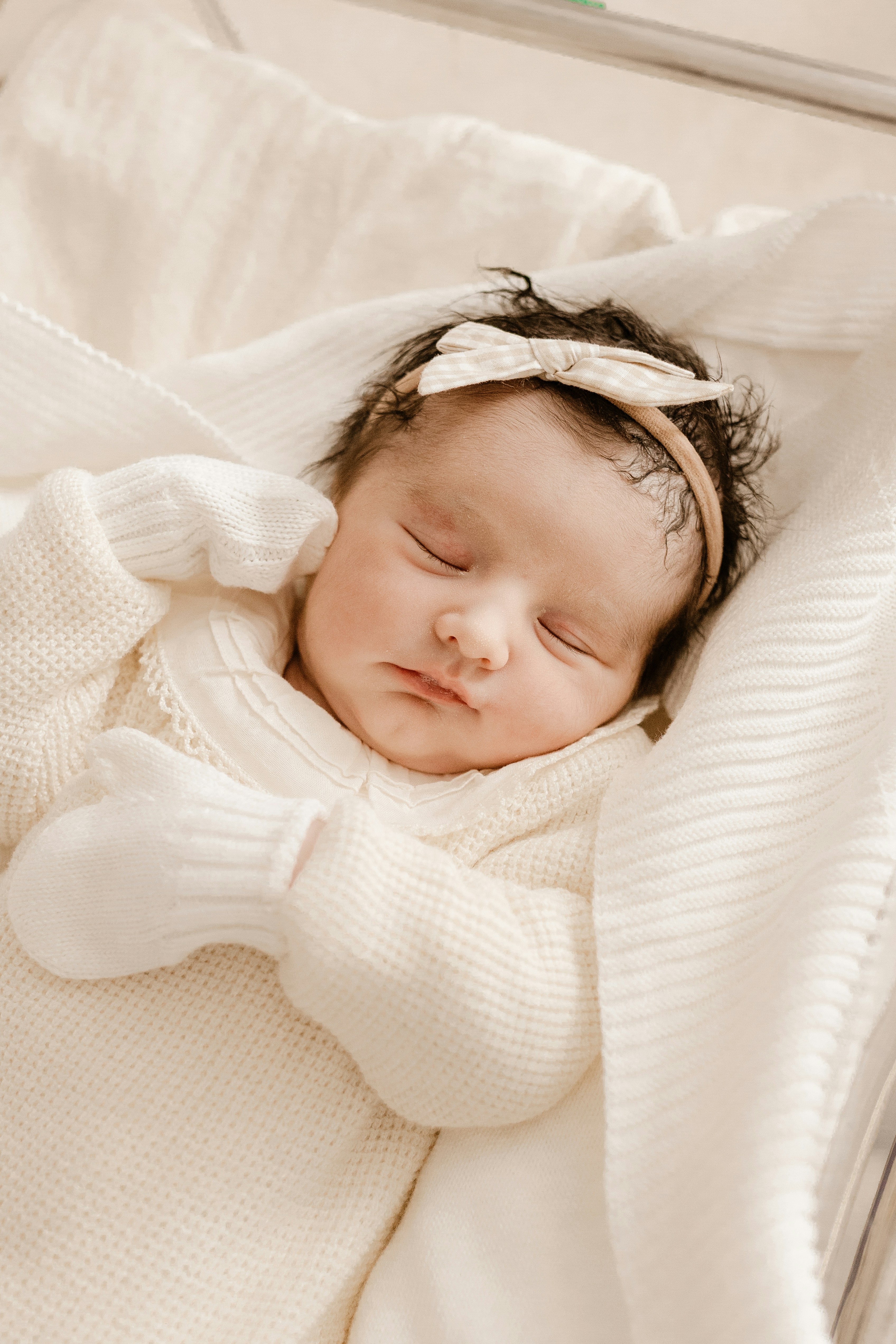 A newborn baby wrapped in a white blanket photo – Free Baby Image on ...