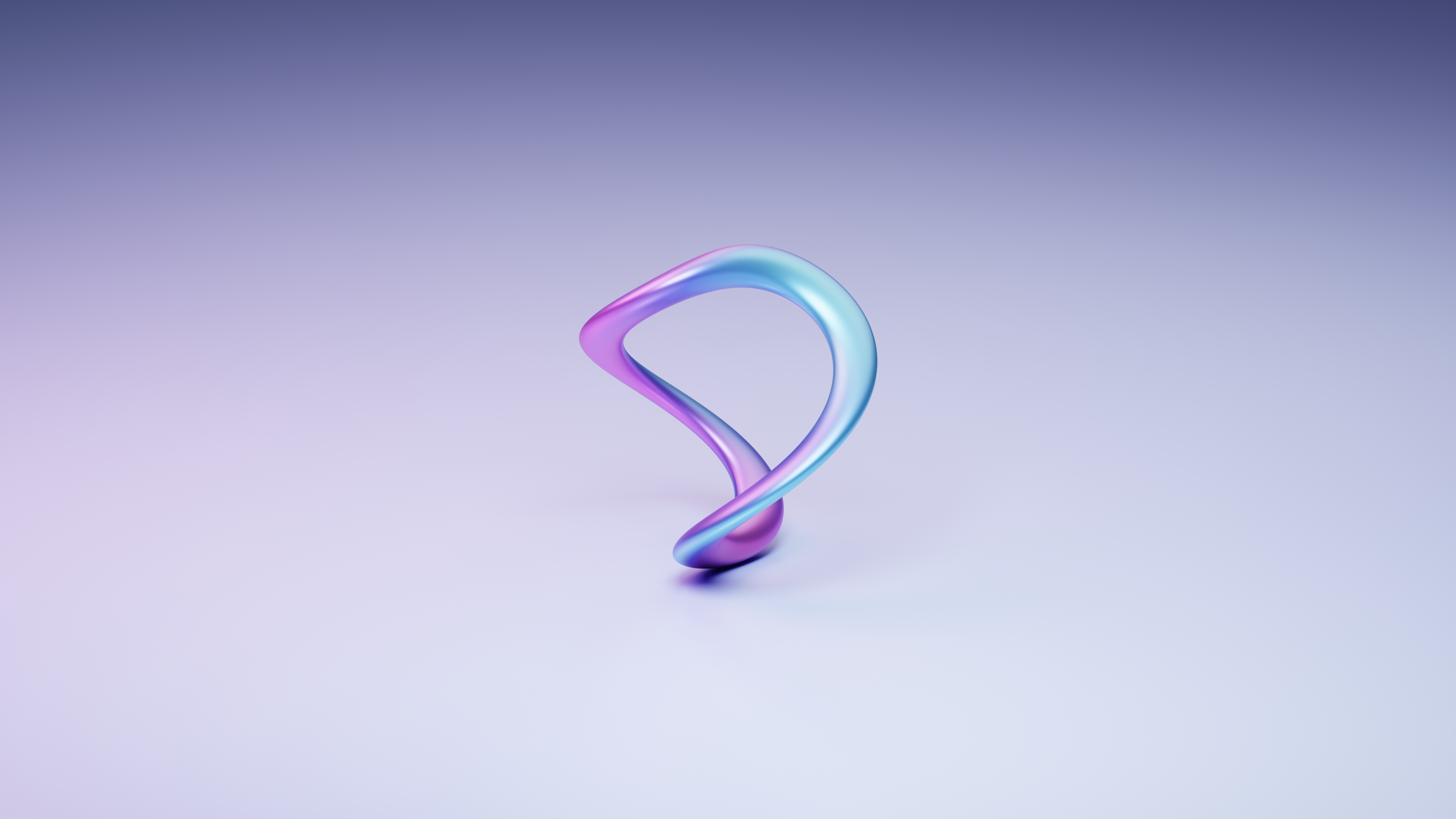 A purple and blue curved object on a white surface photo – Free ...