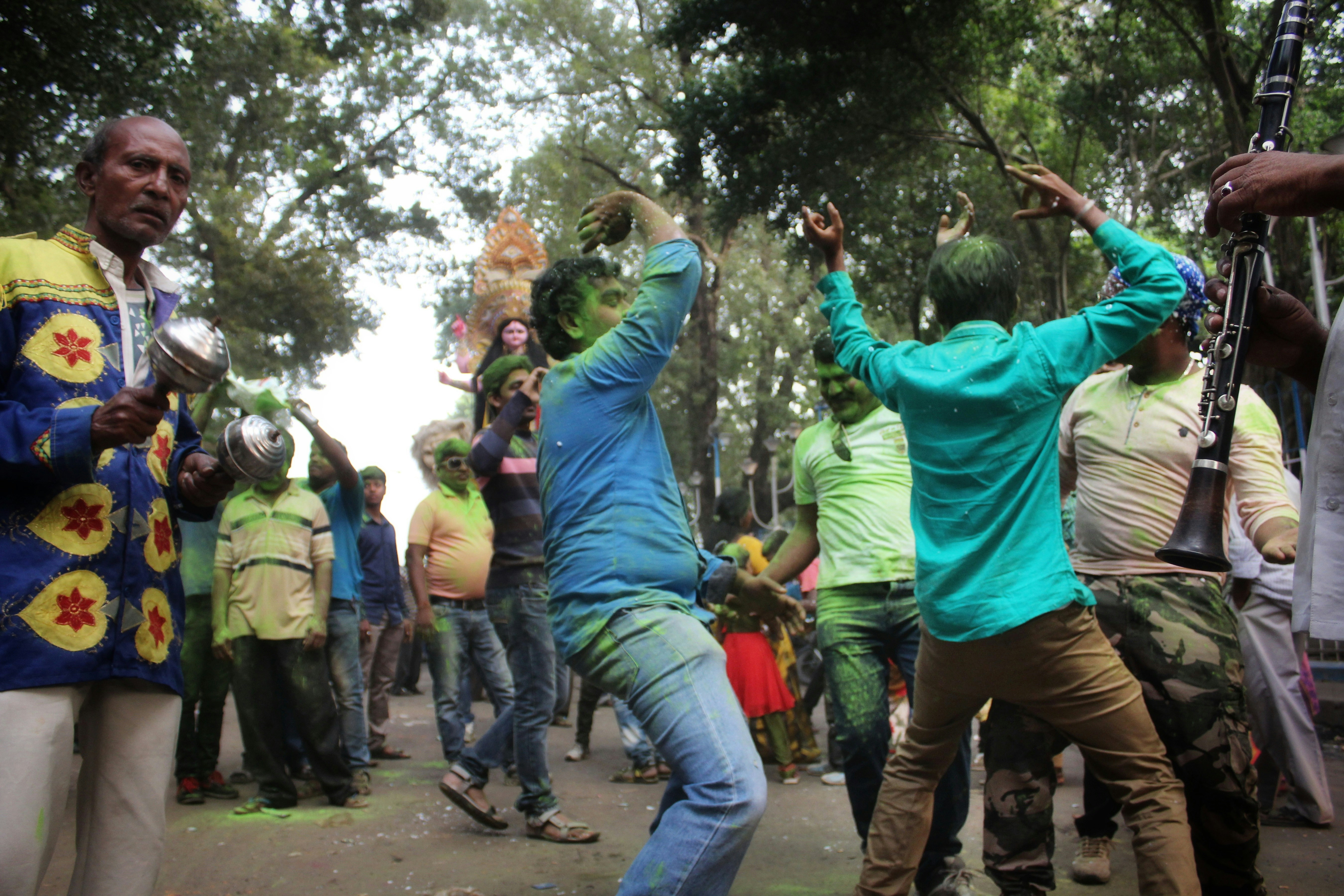Dancing in Colored Dust: Street Festival Commotion