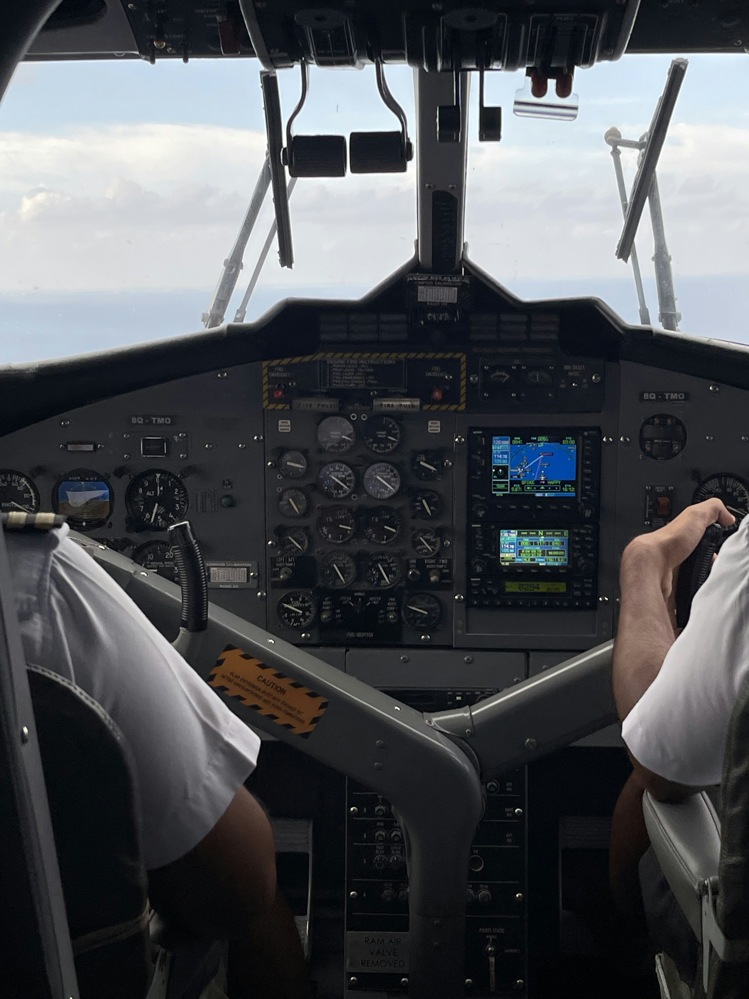Two pilots in the cockpit of a plane photo – Free Maldives Image on ...