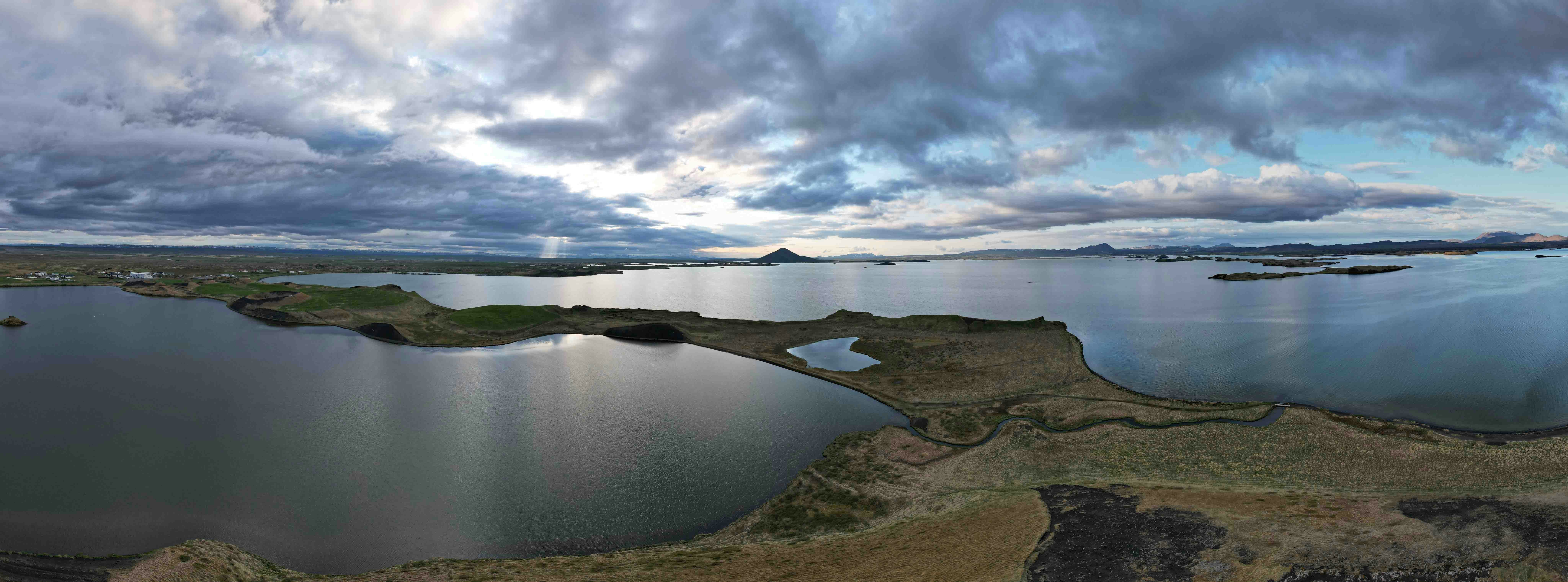 A large body of water surrounded by land photo – Free Þingeyjarsveit ...