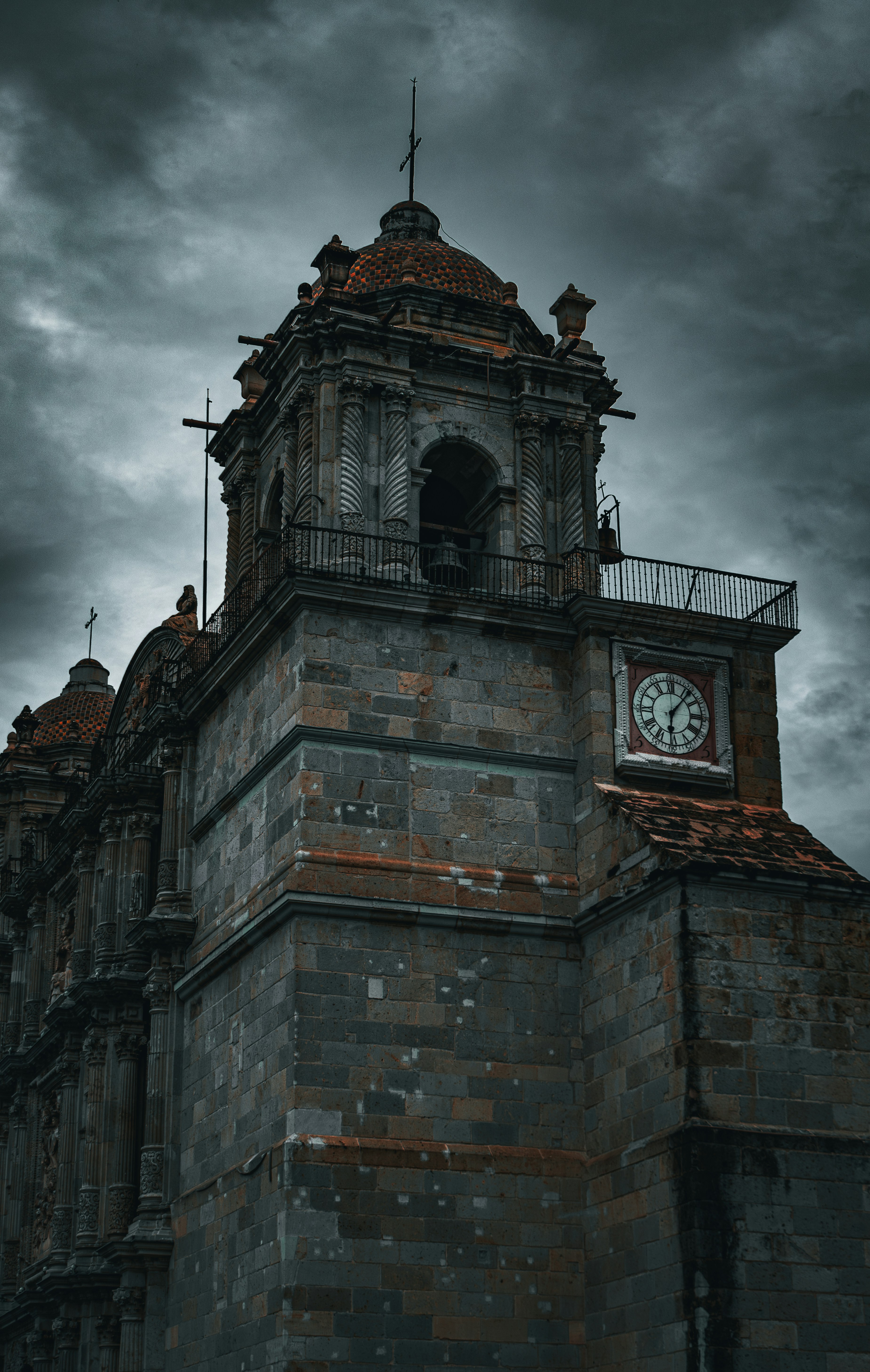 Clock Tower Resolve Under Stormy Skies