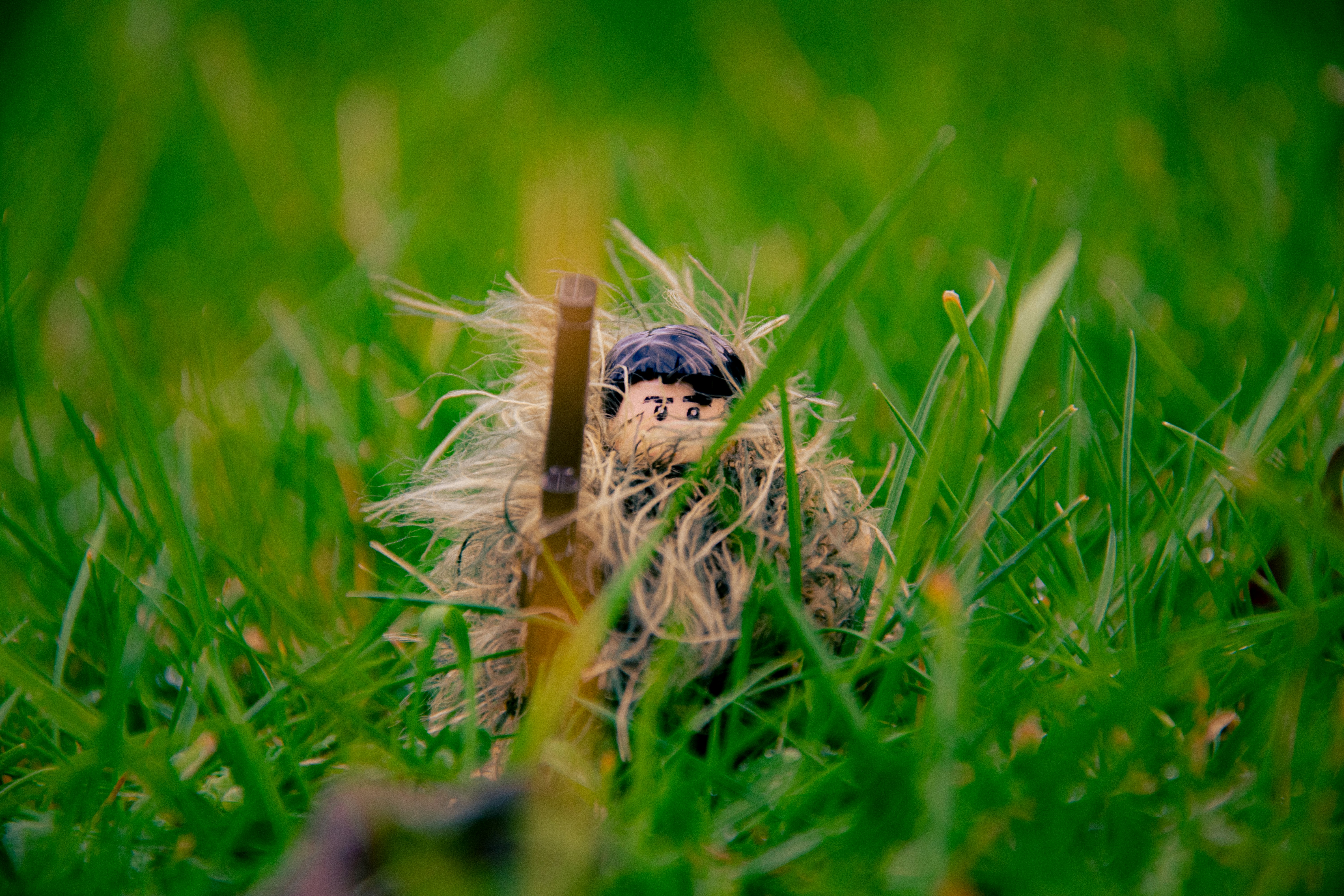 A stuffed animal is sitting in the grass photo – Free Human Image on ...
