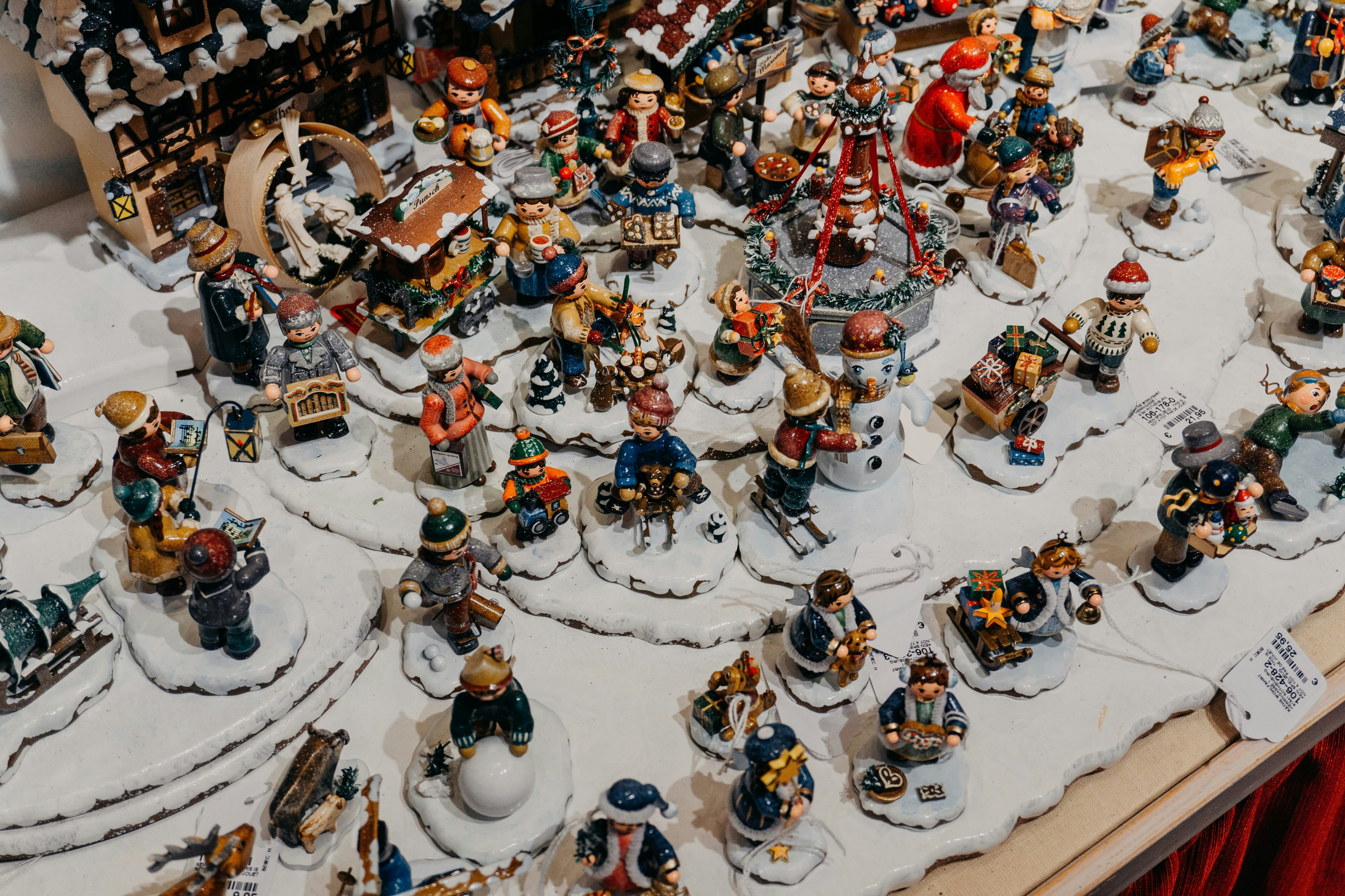 Snow-Bound Miniature Village: A Tapestry of Tiny Winter Figures