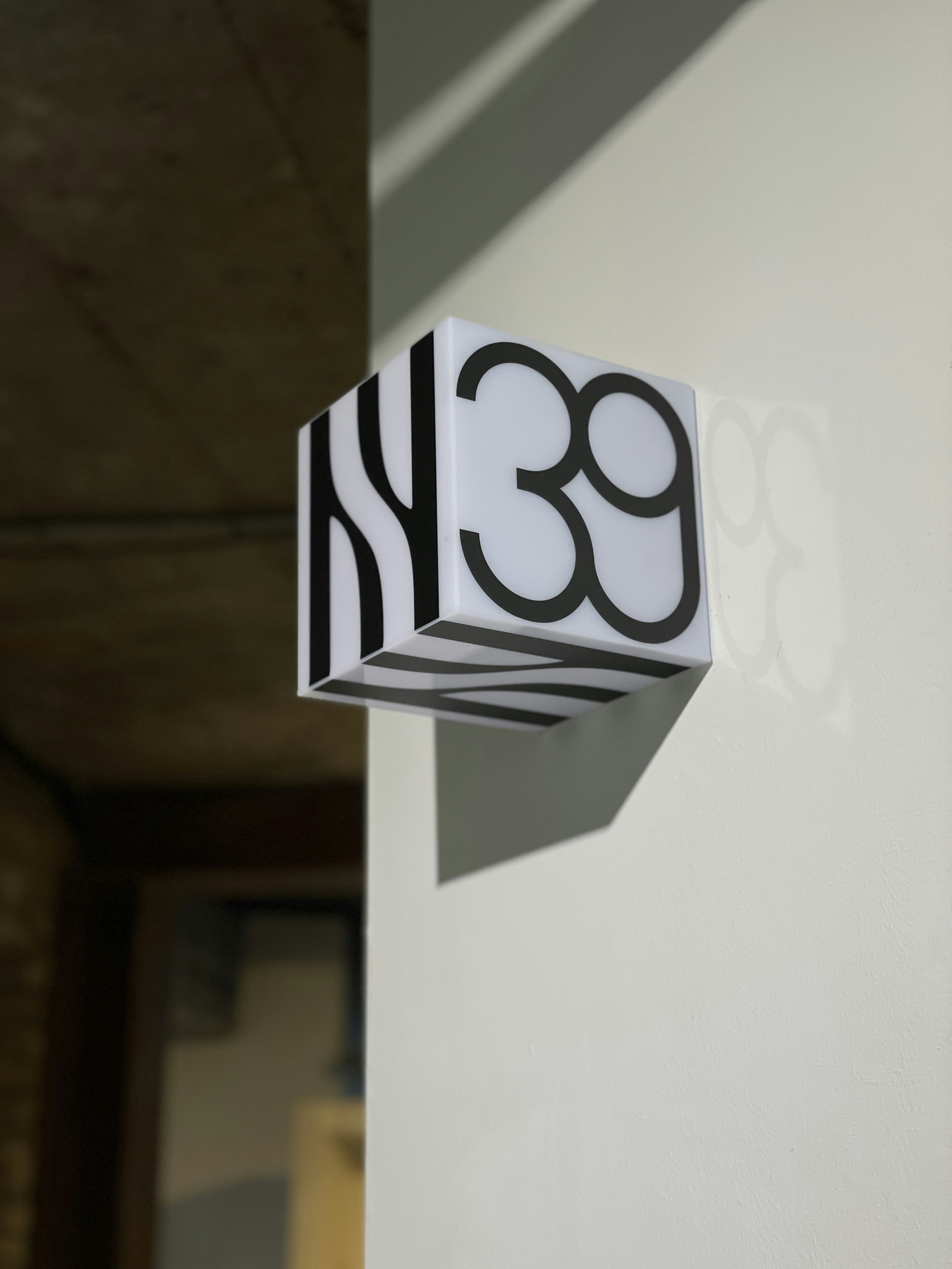 Monochrome 39 Cube: Geometry Cast in Daylight