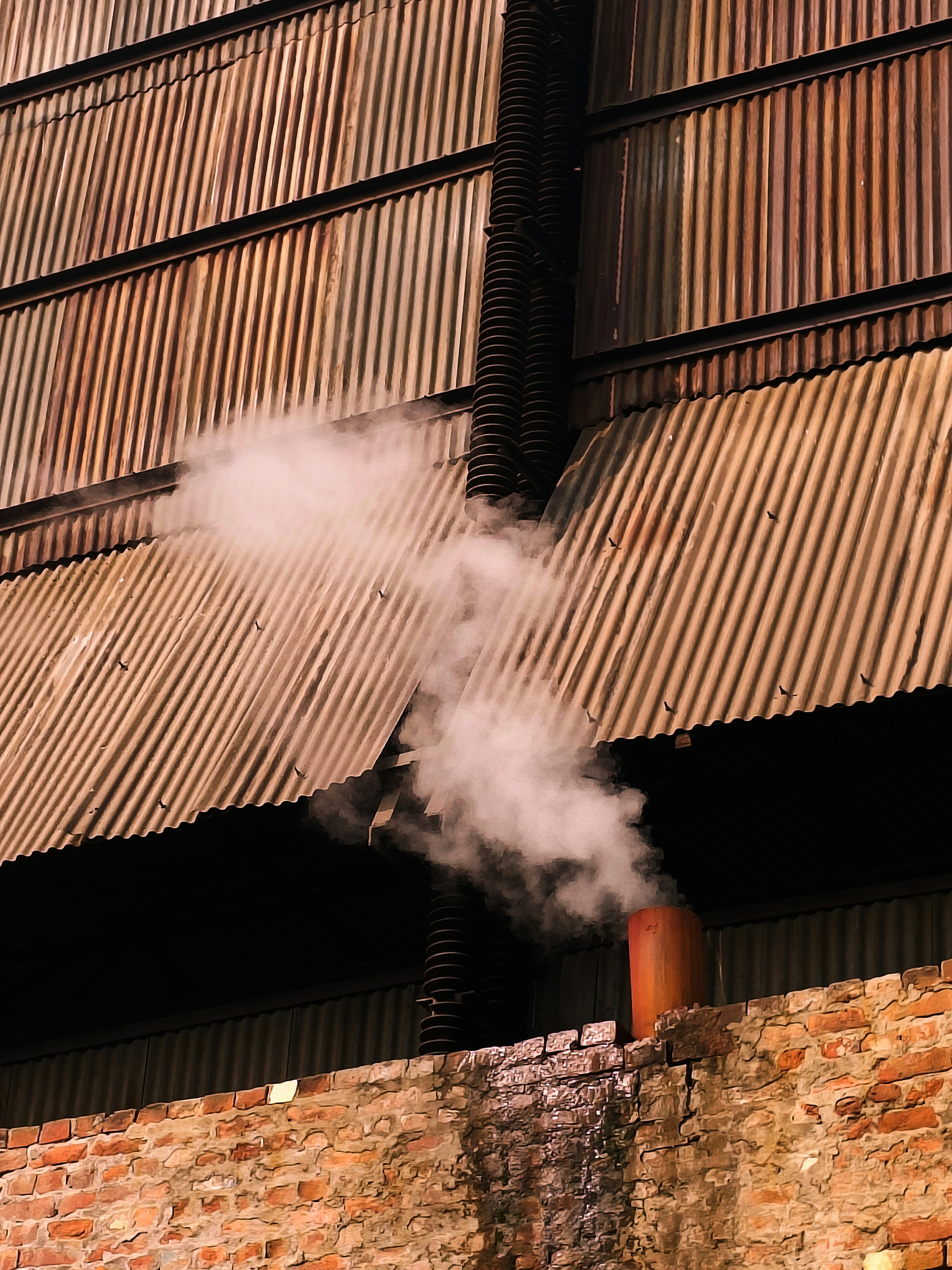 Industrial smoke.
