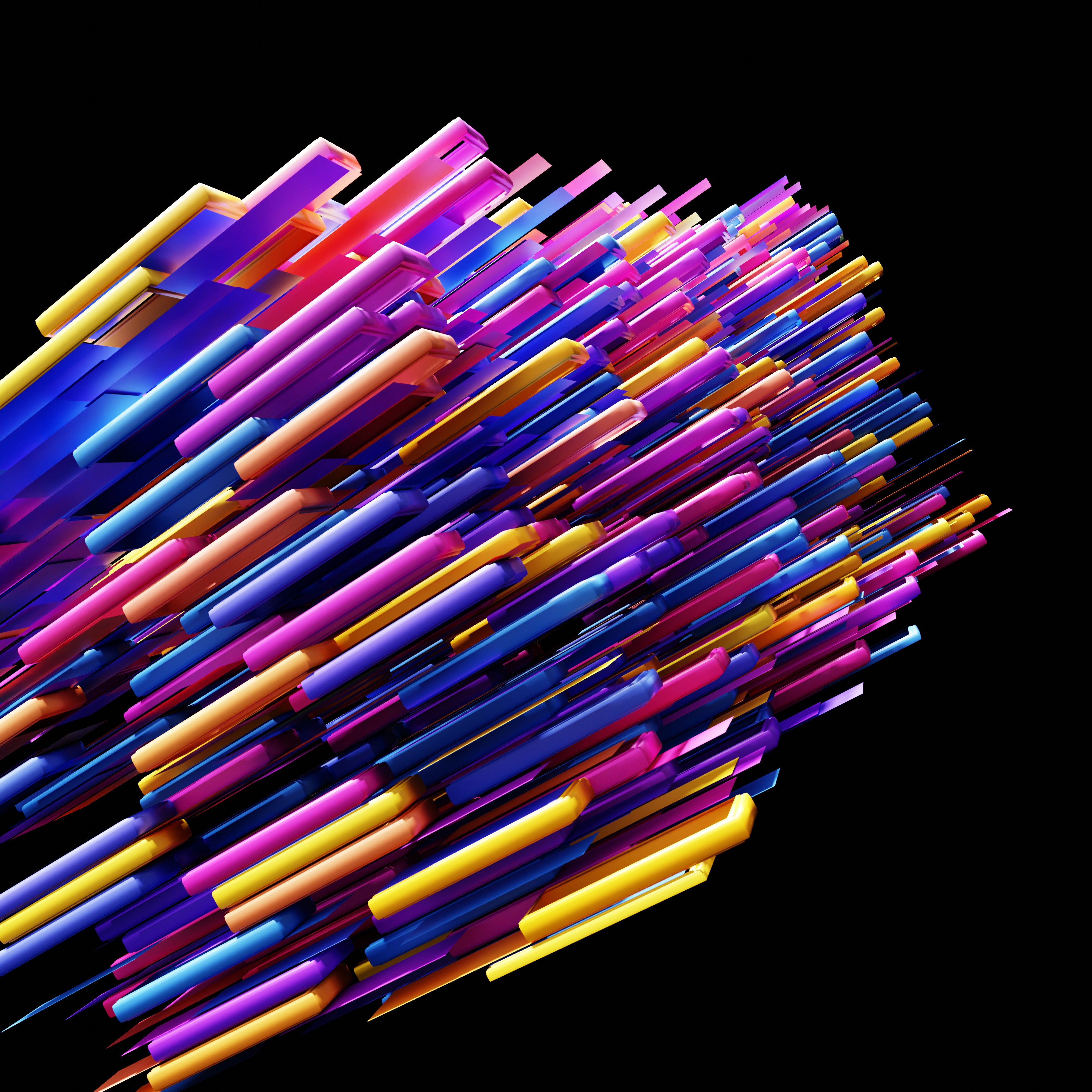 A multicolored object is flying in the air photo – Free Full screen ...