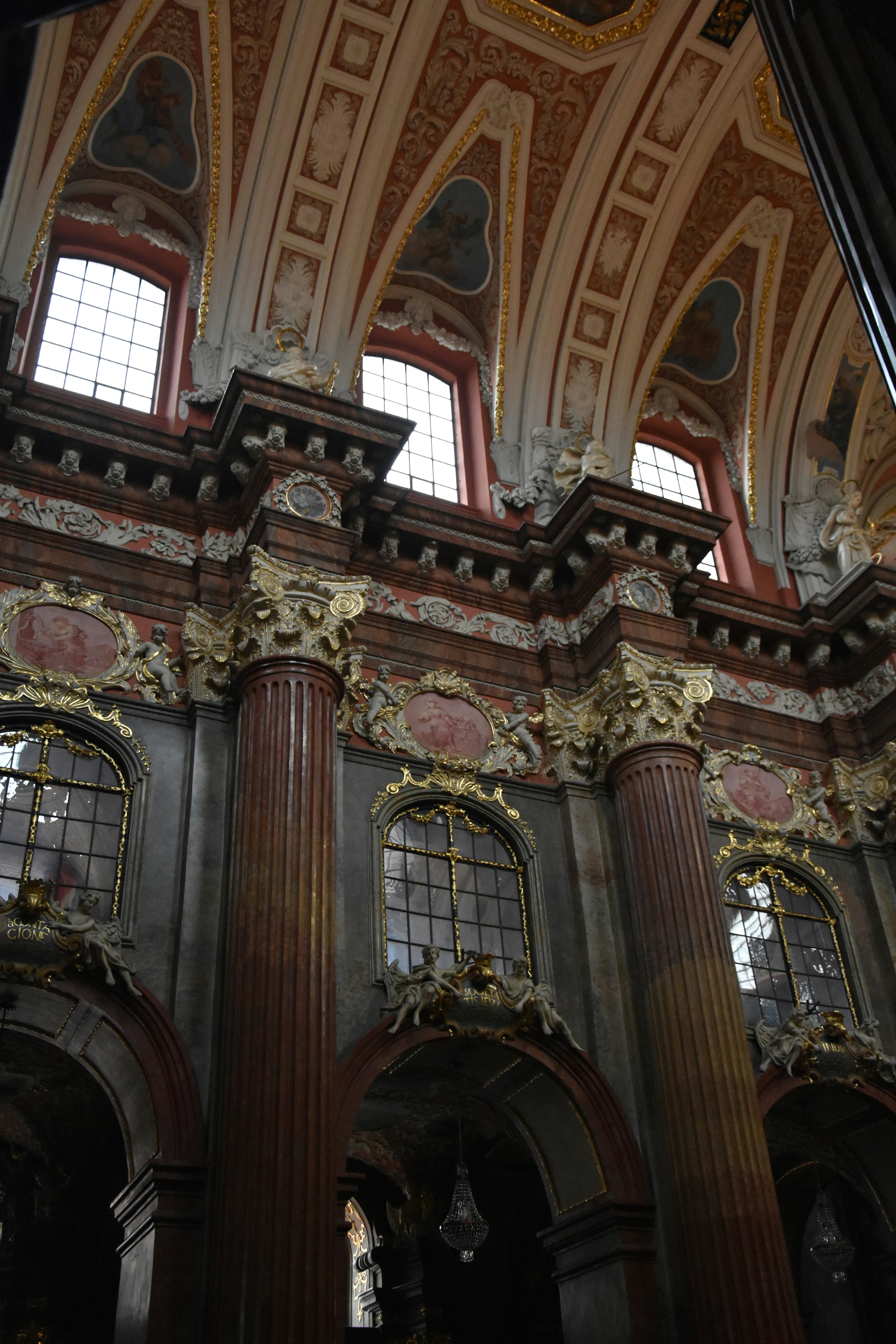 Gilded Baroque Reverie: Columns, Arches, and Painted Vaults