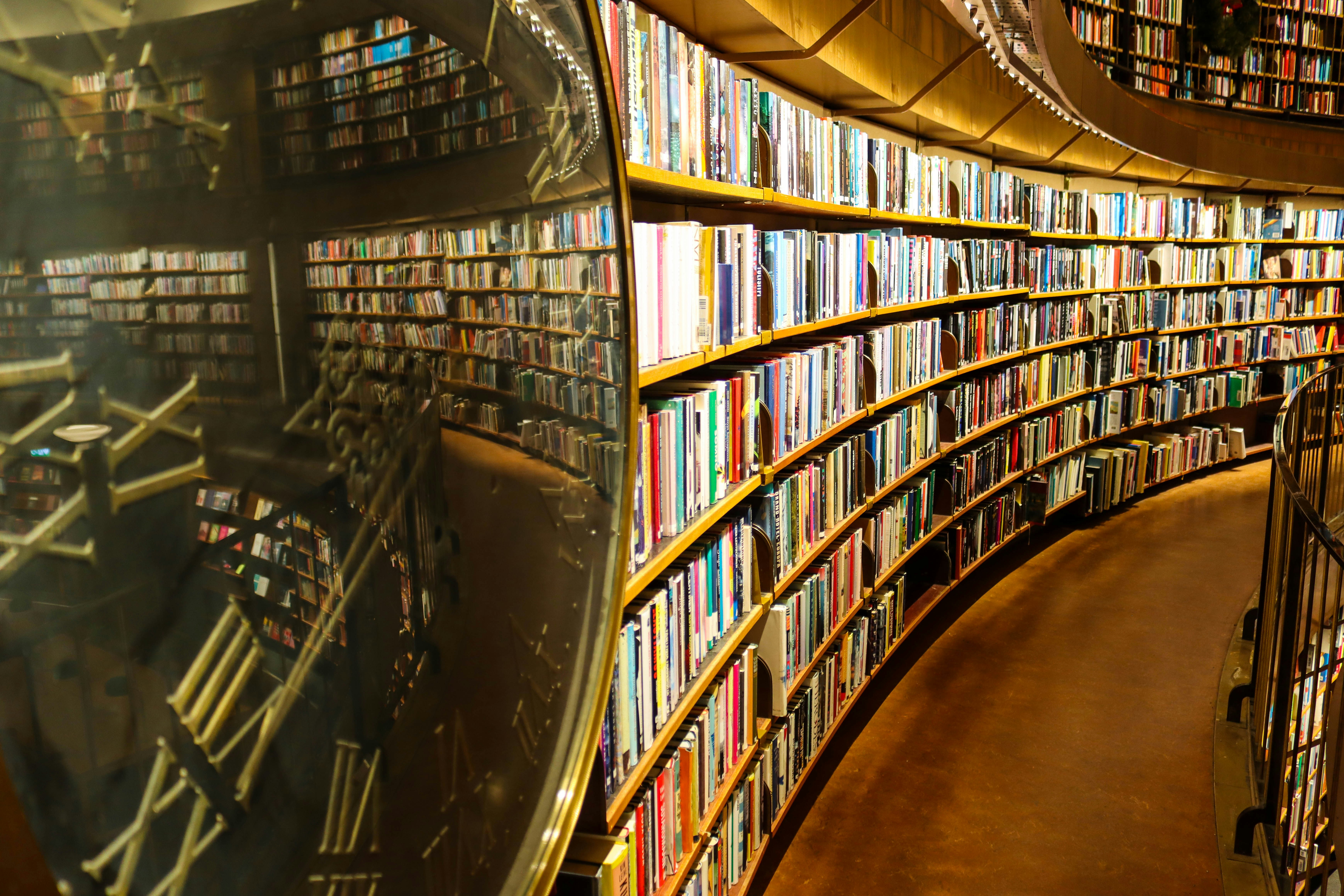 A large library filled with lots of books photo – Free Library Image on ...
