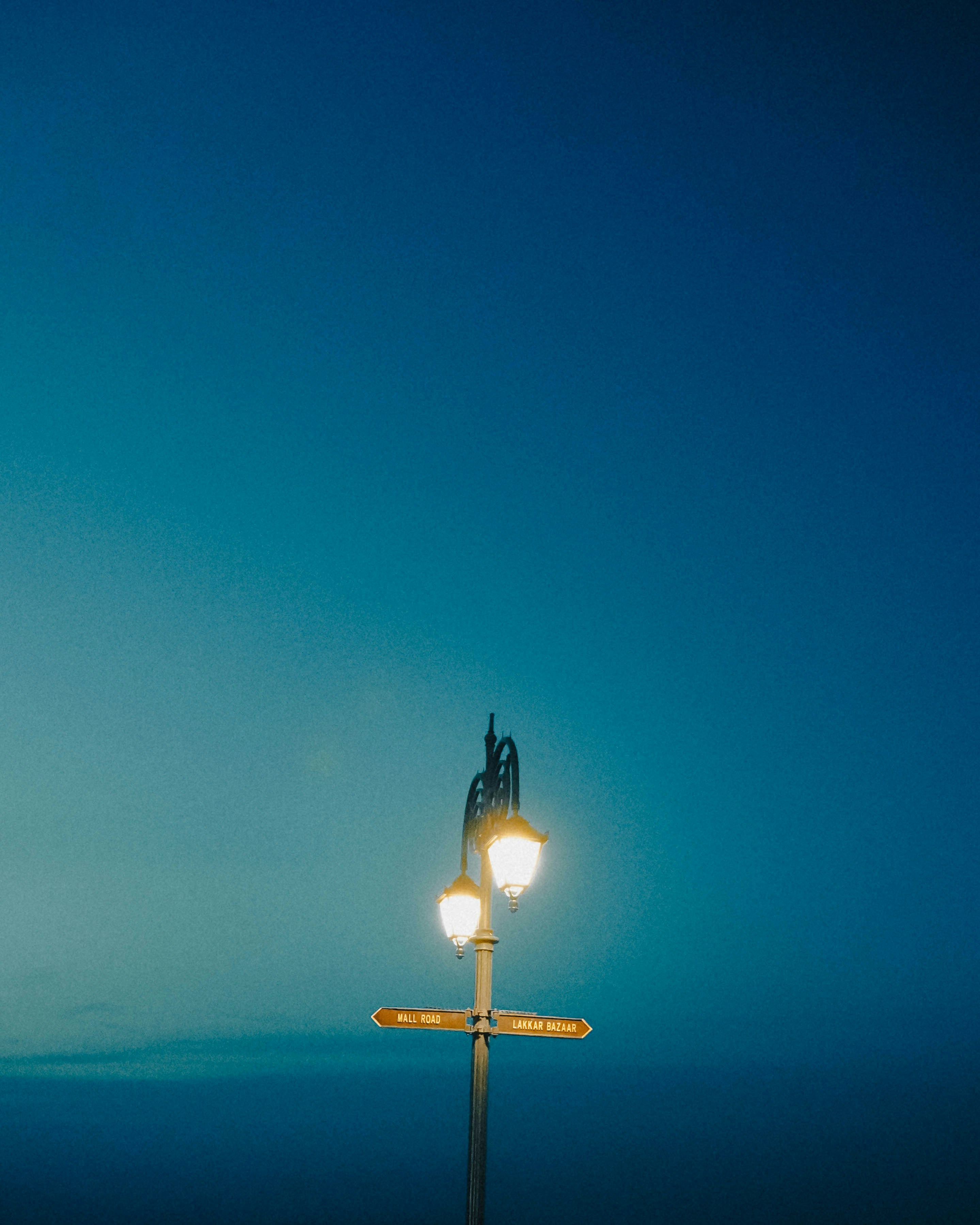 Twilight Glow on Urban Lantern