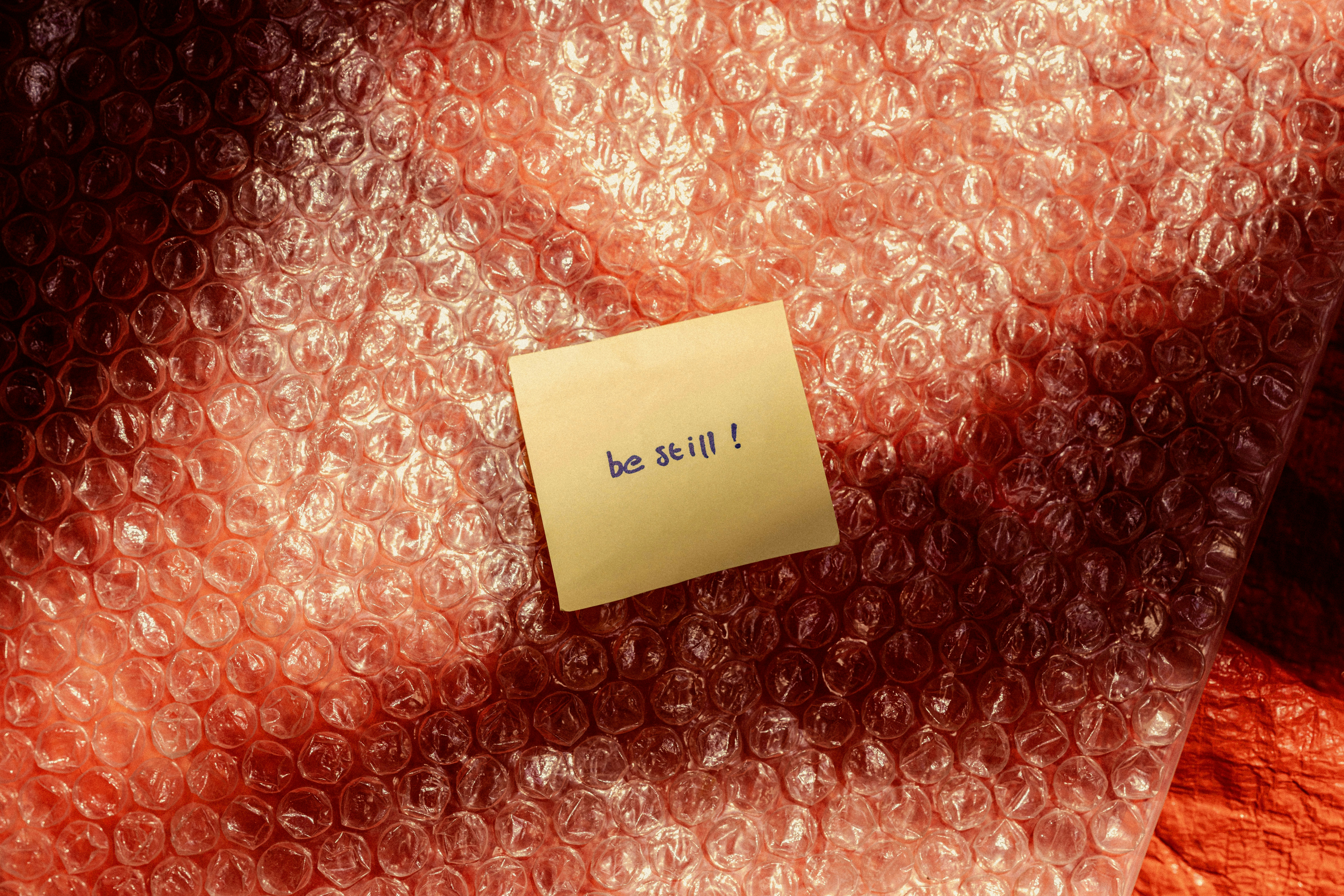 Be Still: A Quiet Note Amidst a Sea of Bubbles