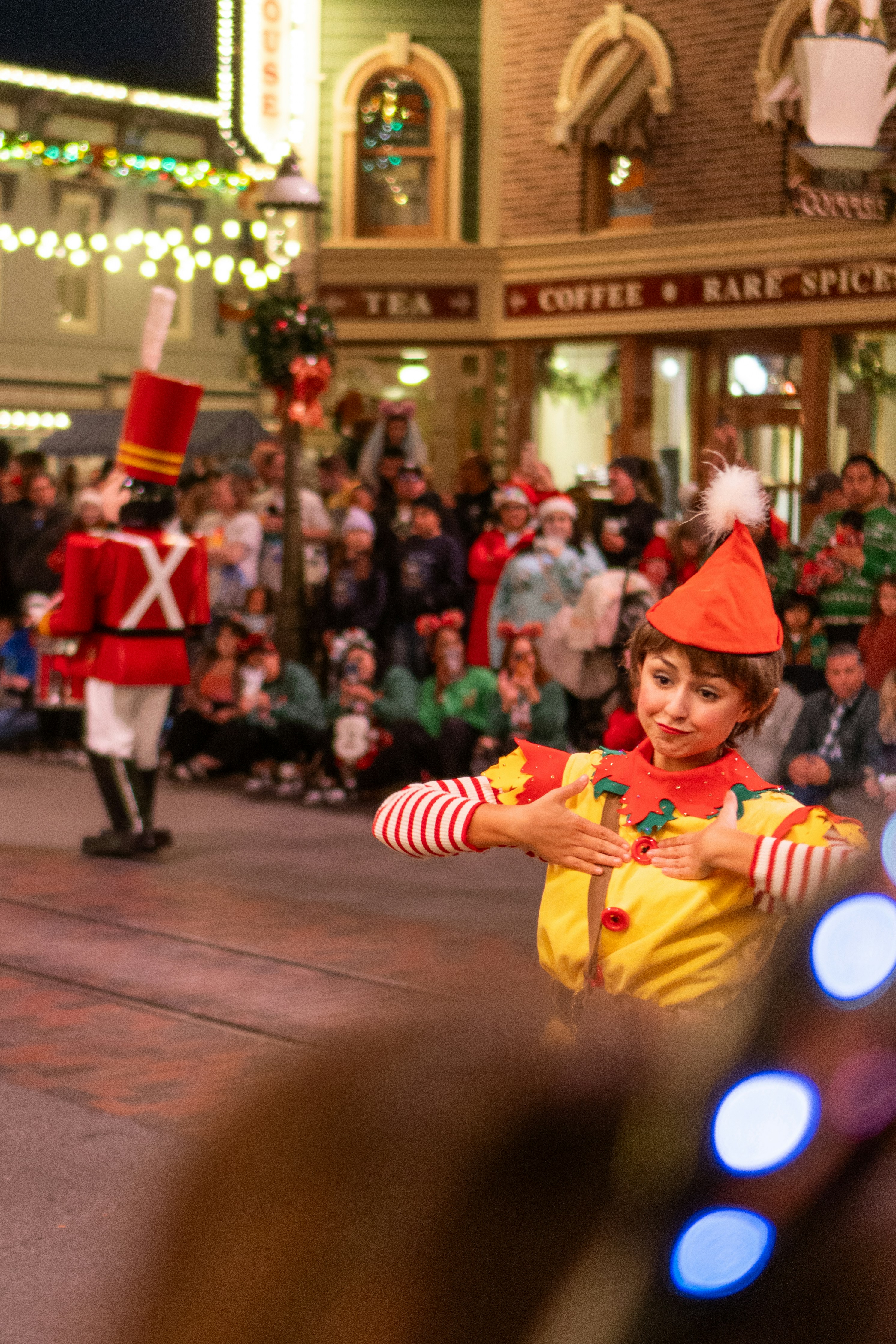 Elfin Dancer Under Festive Glow