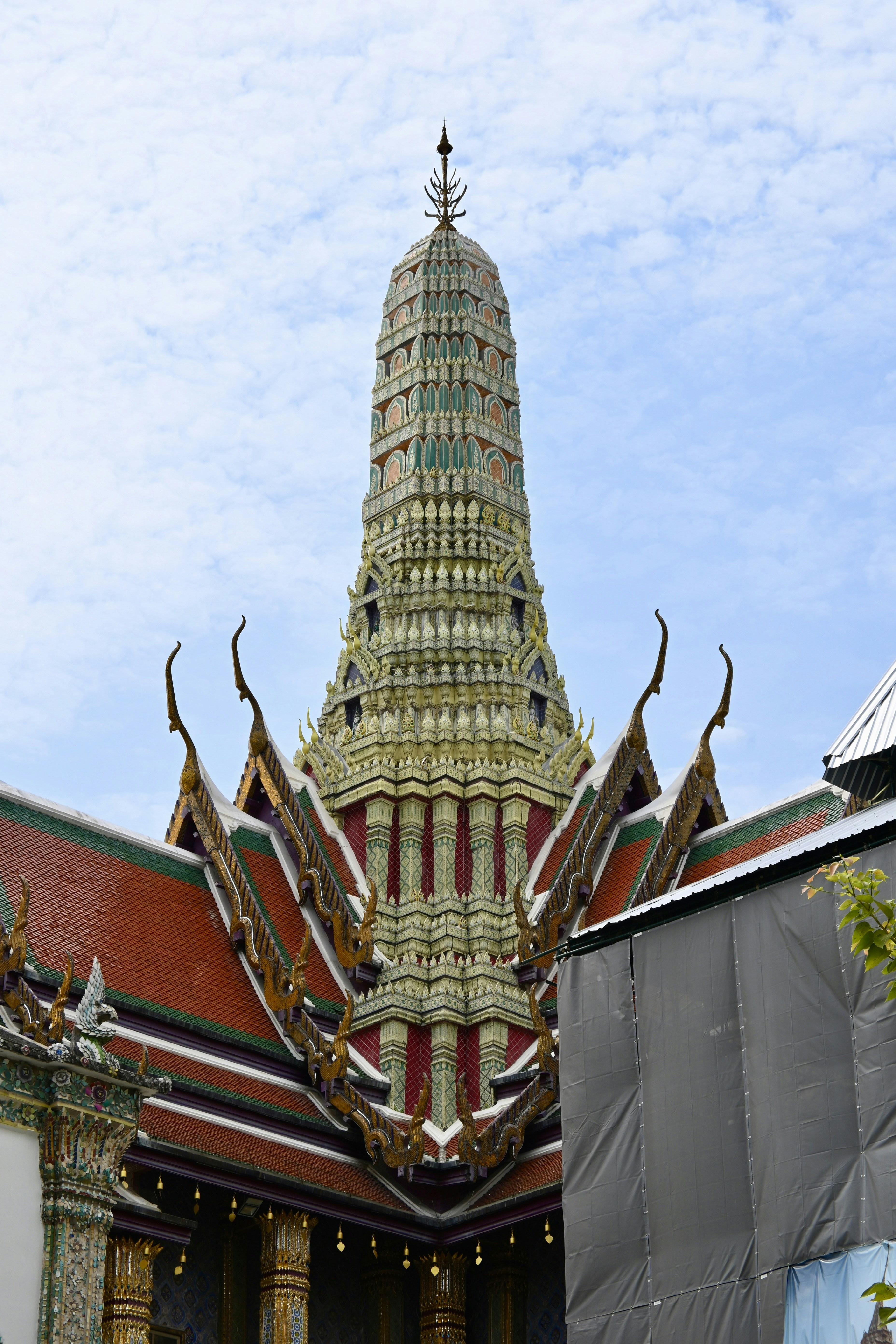 The Serpent's Embrace: A Temple's Pinnacle