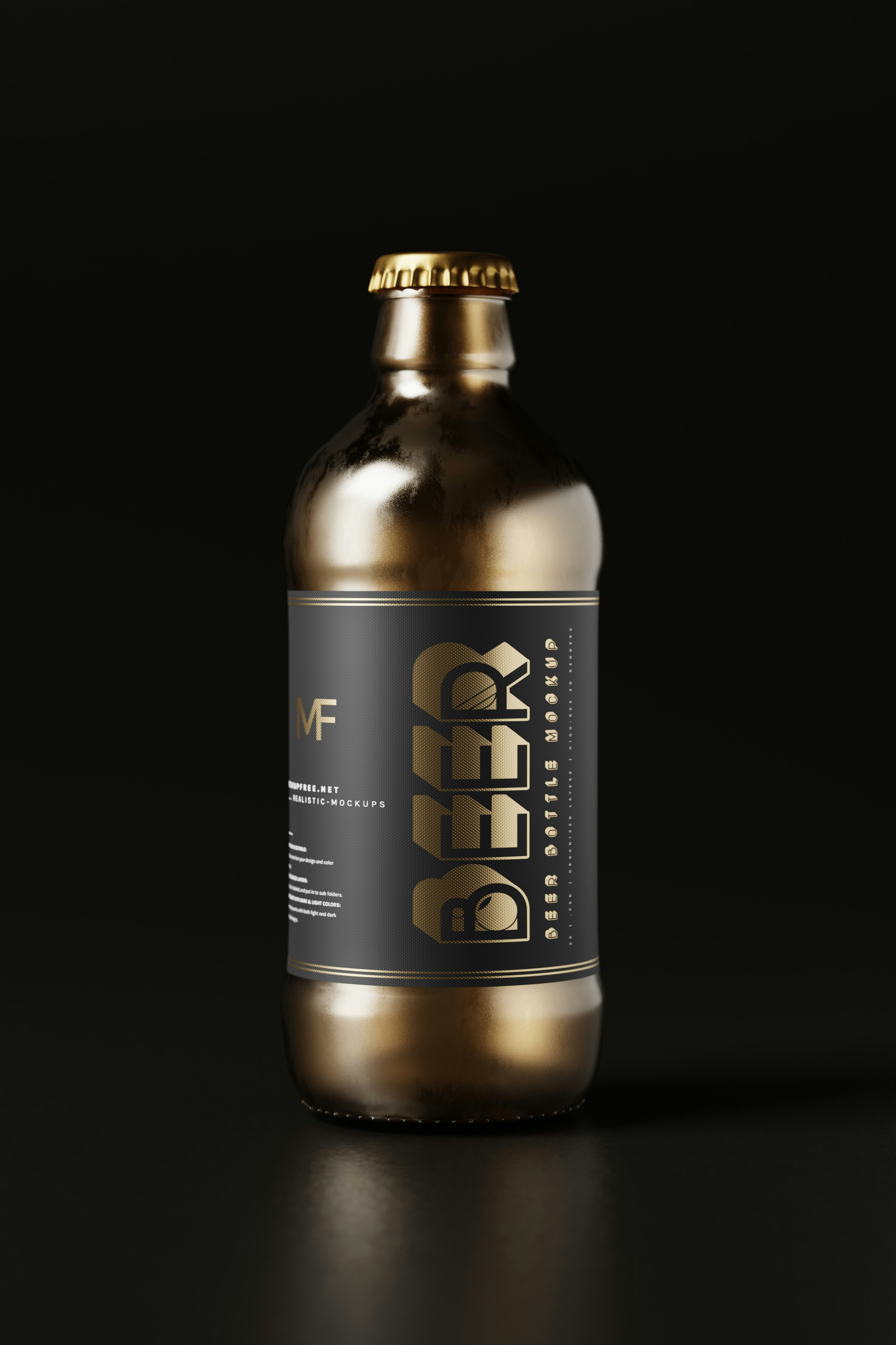 A bottle of beer on a black background photo – Free Beer Image on Unsplash