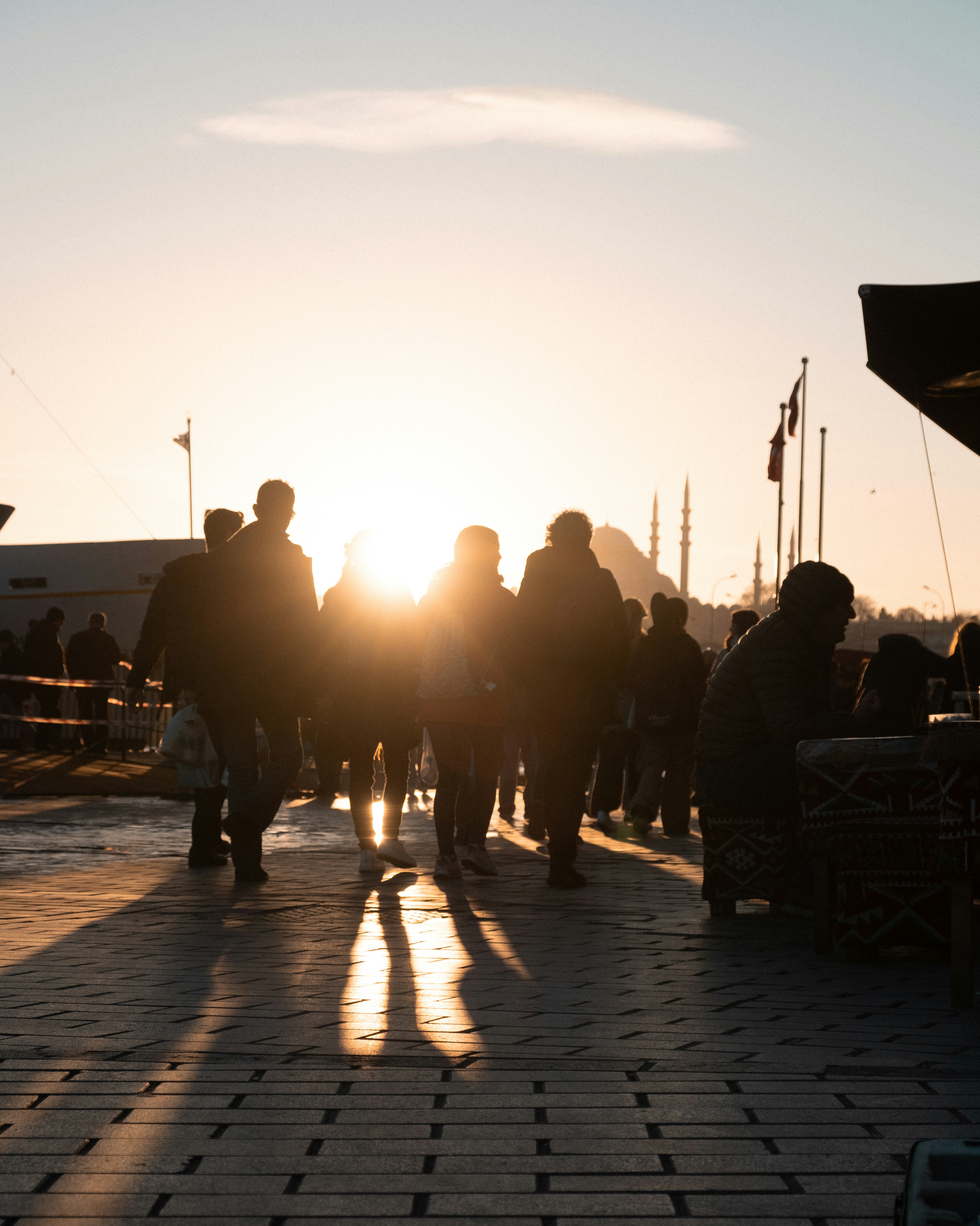 Silhouettes at Sunset: A Journey Through Light