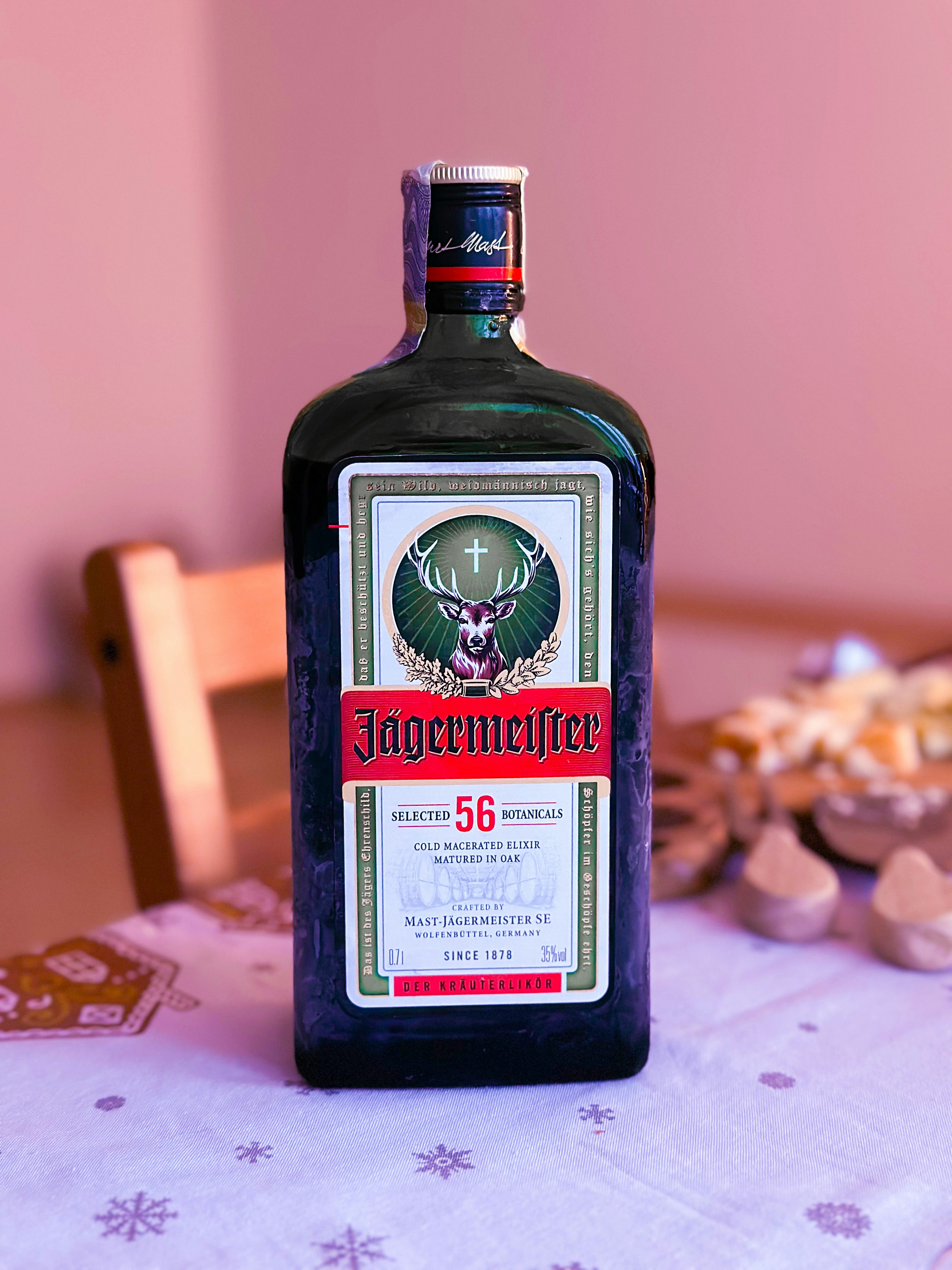 Pastel Glow, Dark Label: A Jägermeister Still-Life