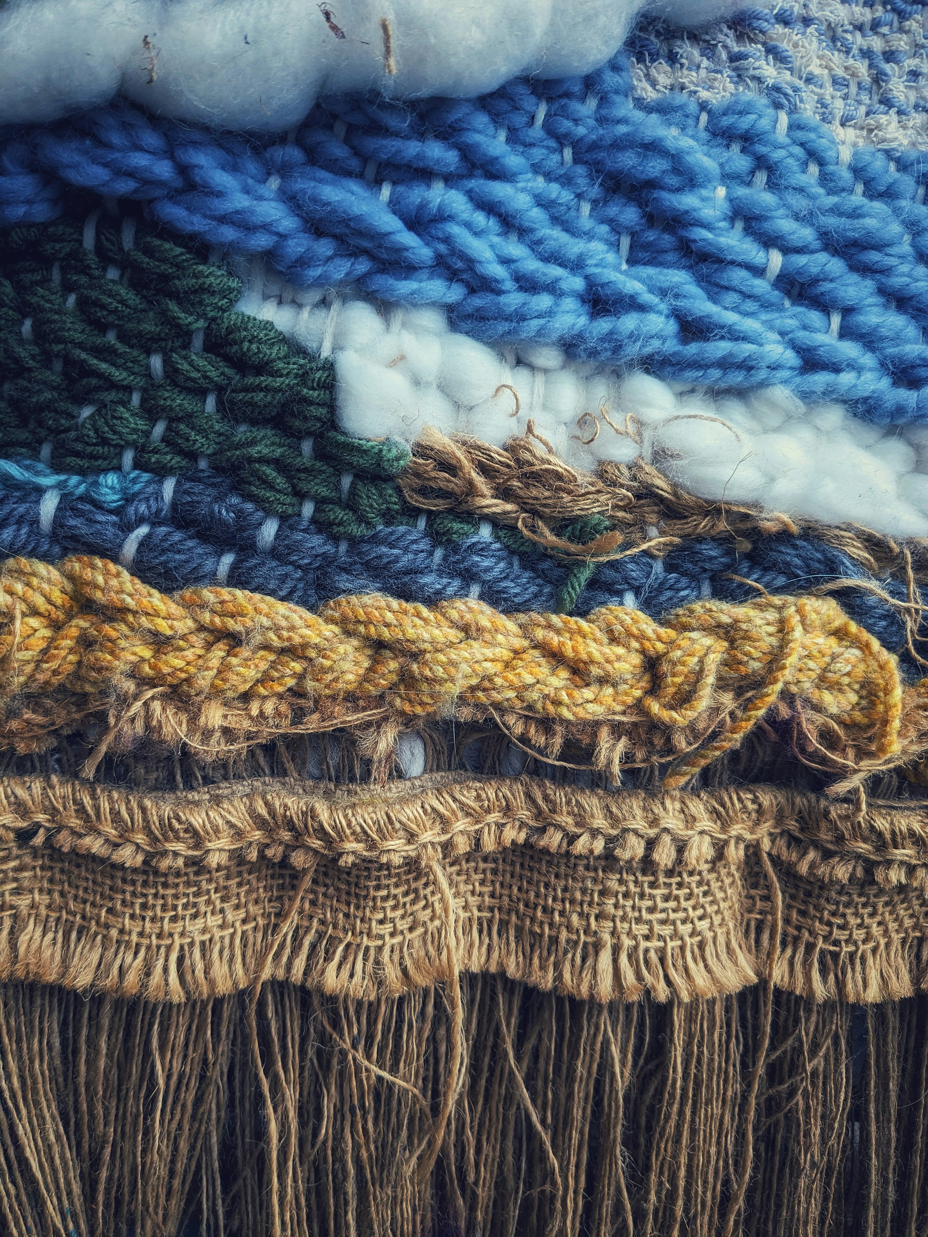 A close up view of a woven piece of cloth photo – Free Woven Image on ...