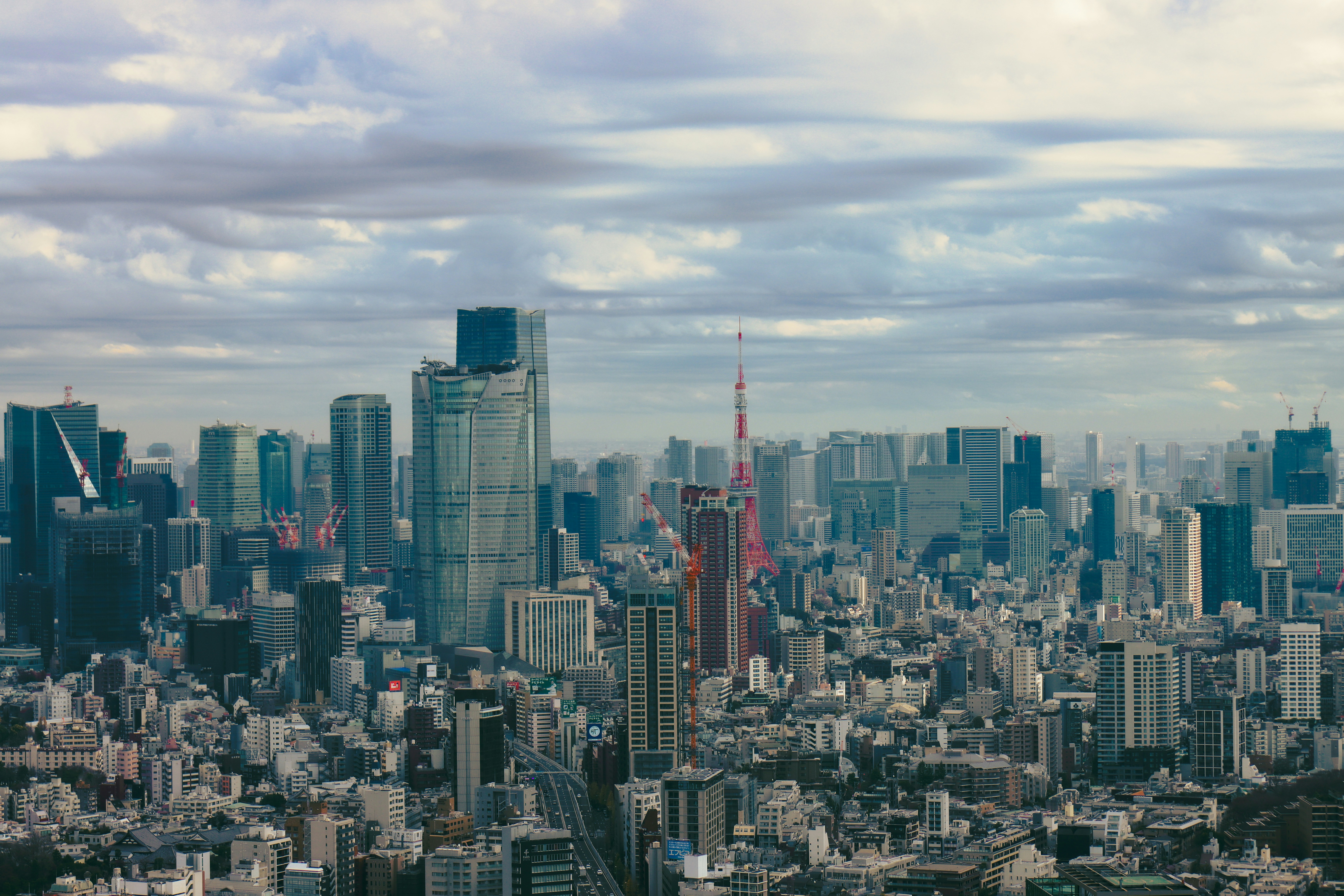 A view of a large city with tall buildings photo – Free Tokyo tower ...