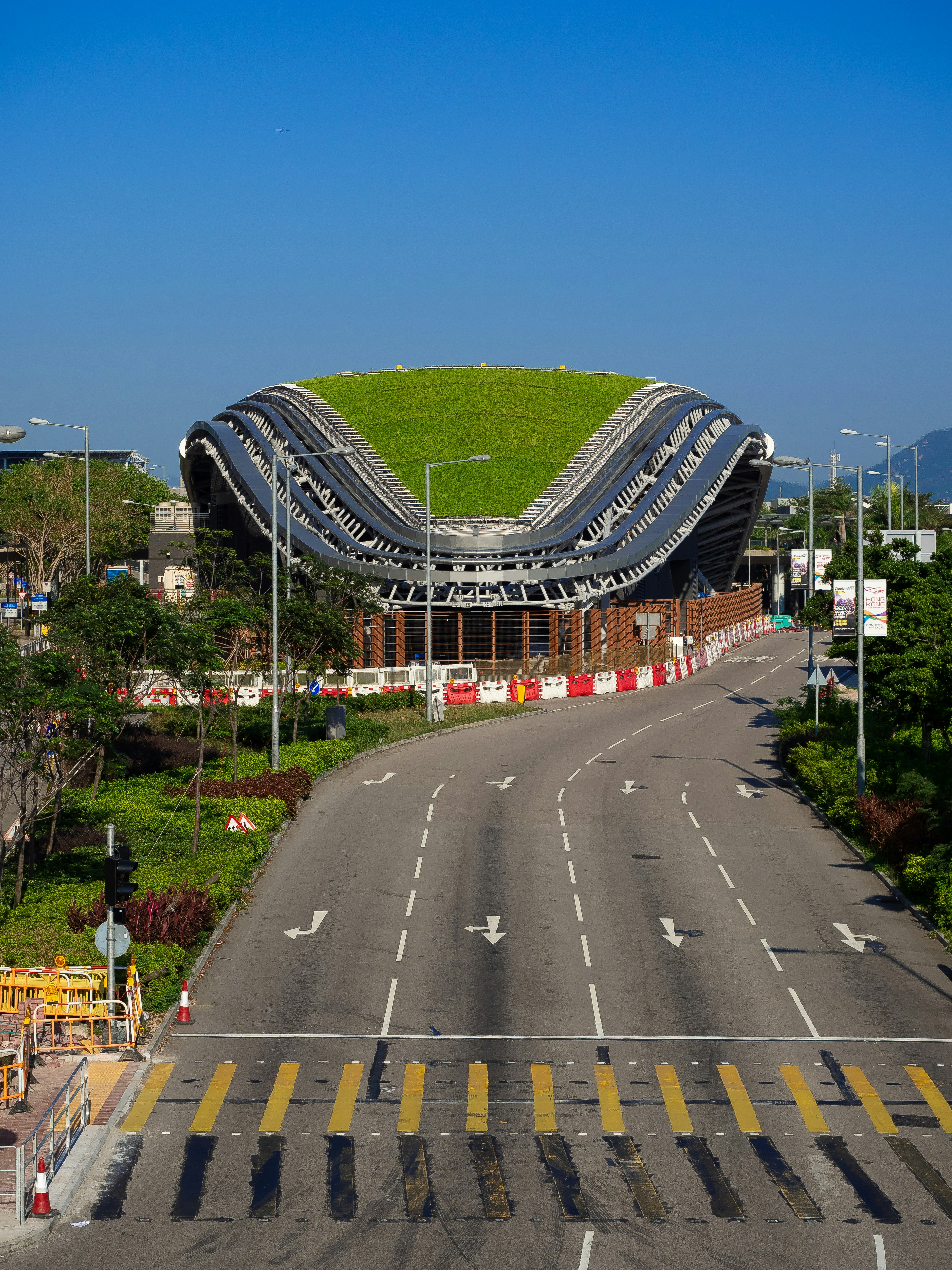 Green Roof Wave at the End of the Road
