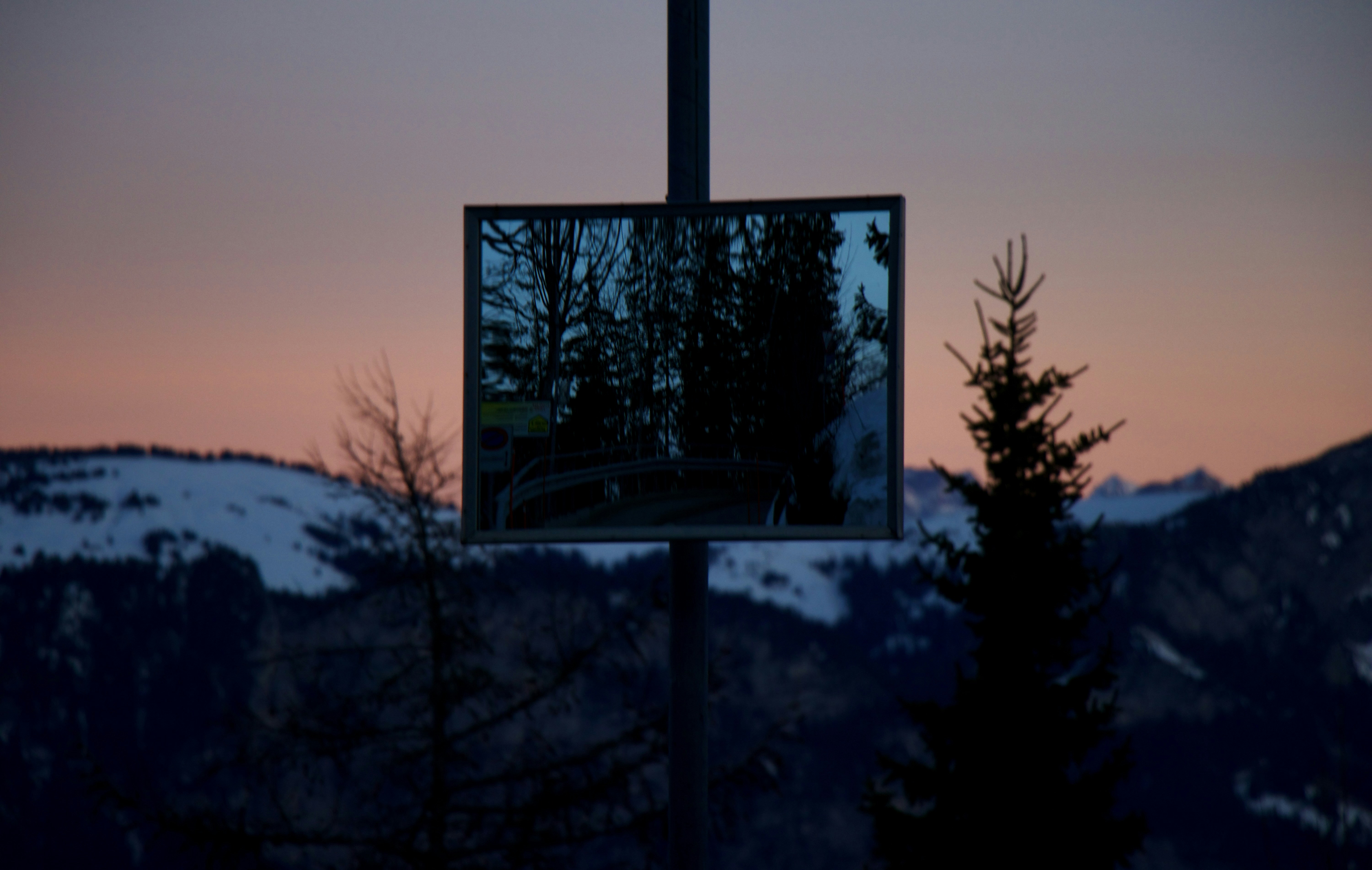 Twilight Mirror Over the Ridgetop
