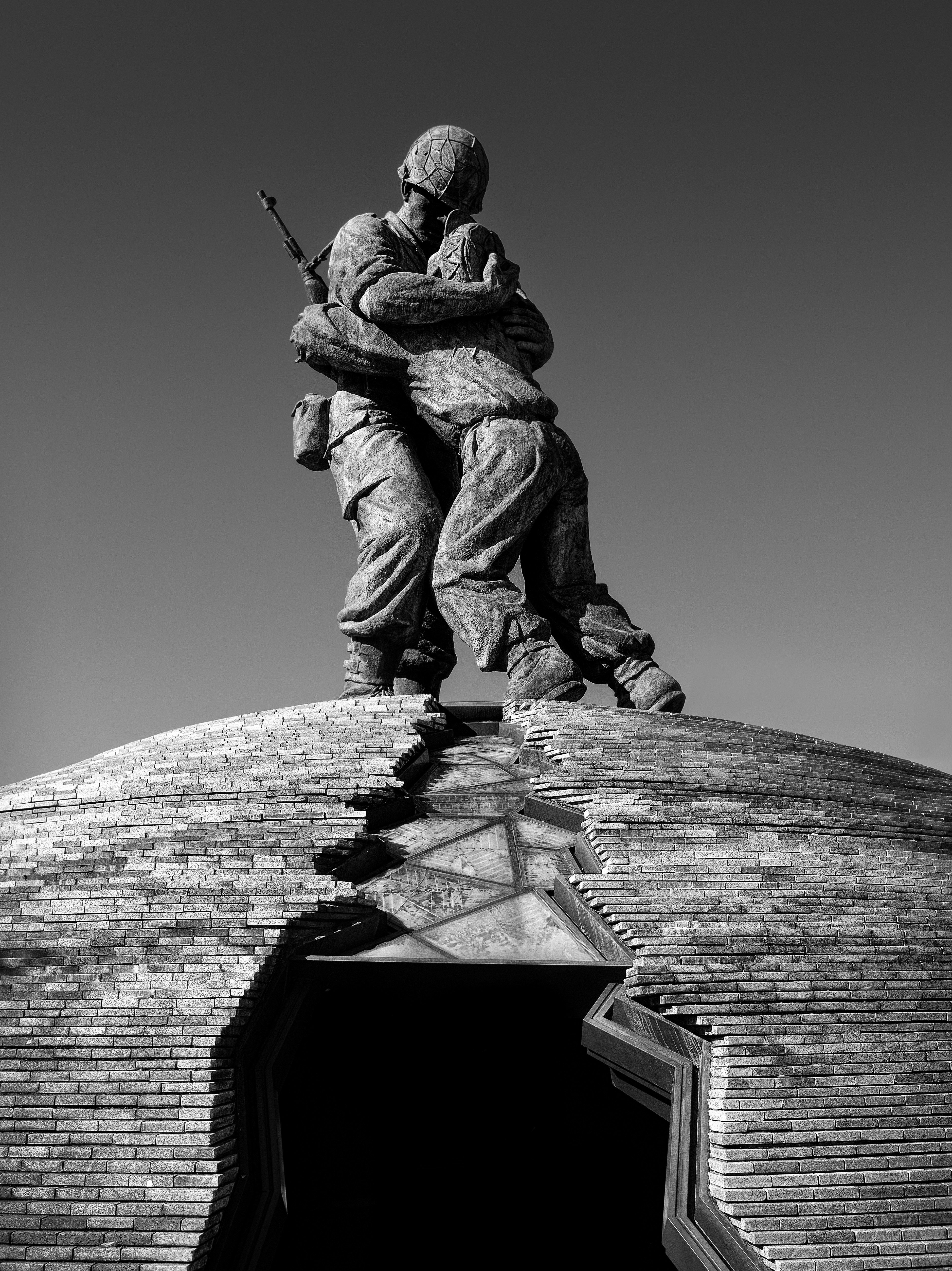 Stone Embrace at the Dome: A Monumental Moment in Stone