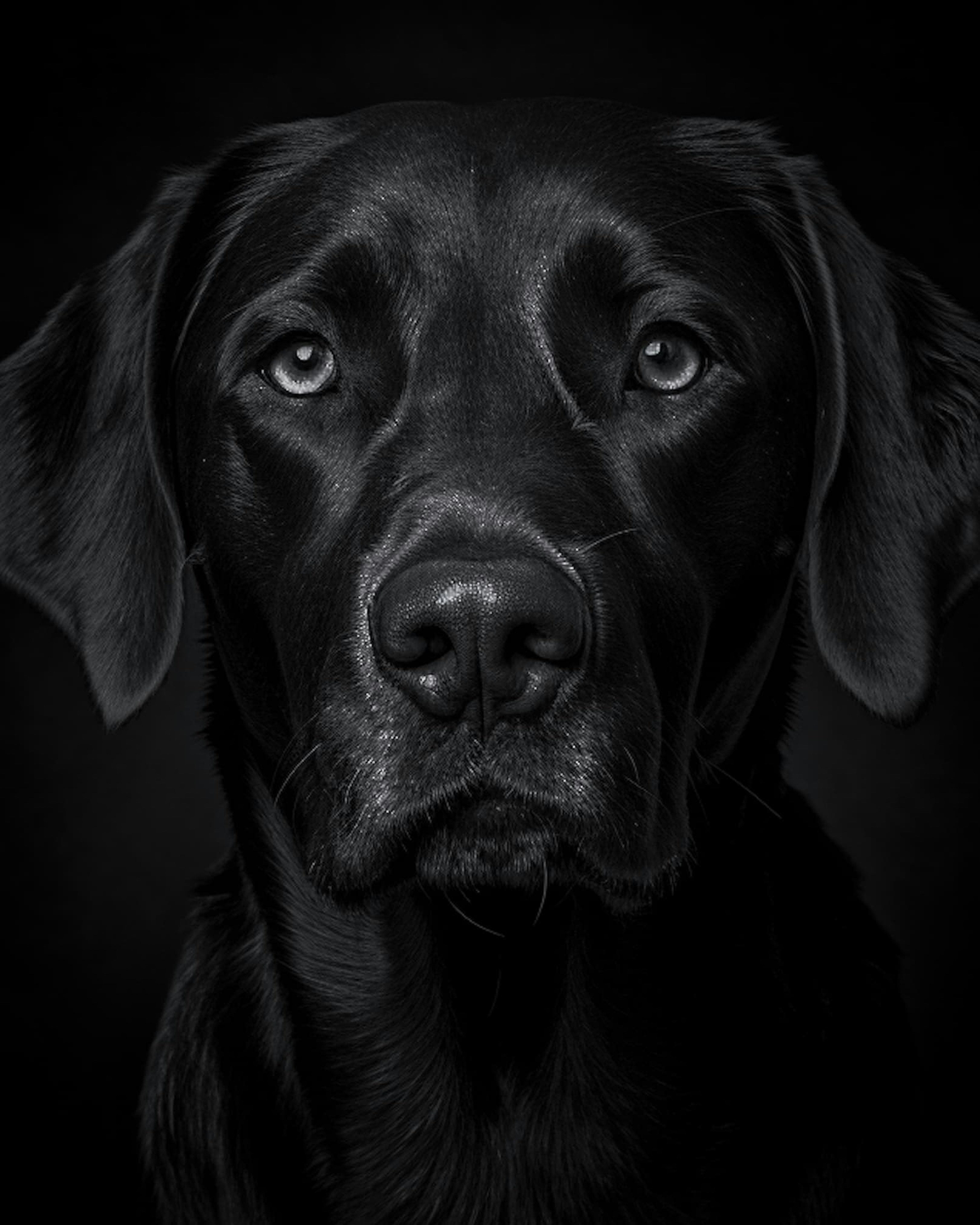 A close up of a black dog's face photo – Free Dog profile Image on Unsplash