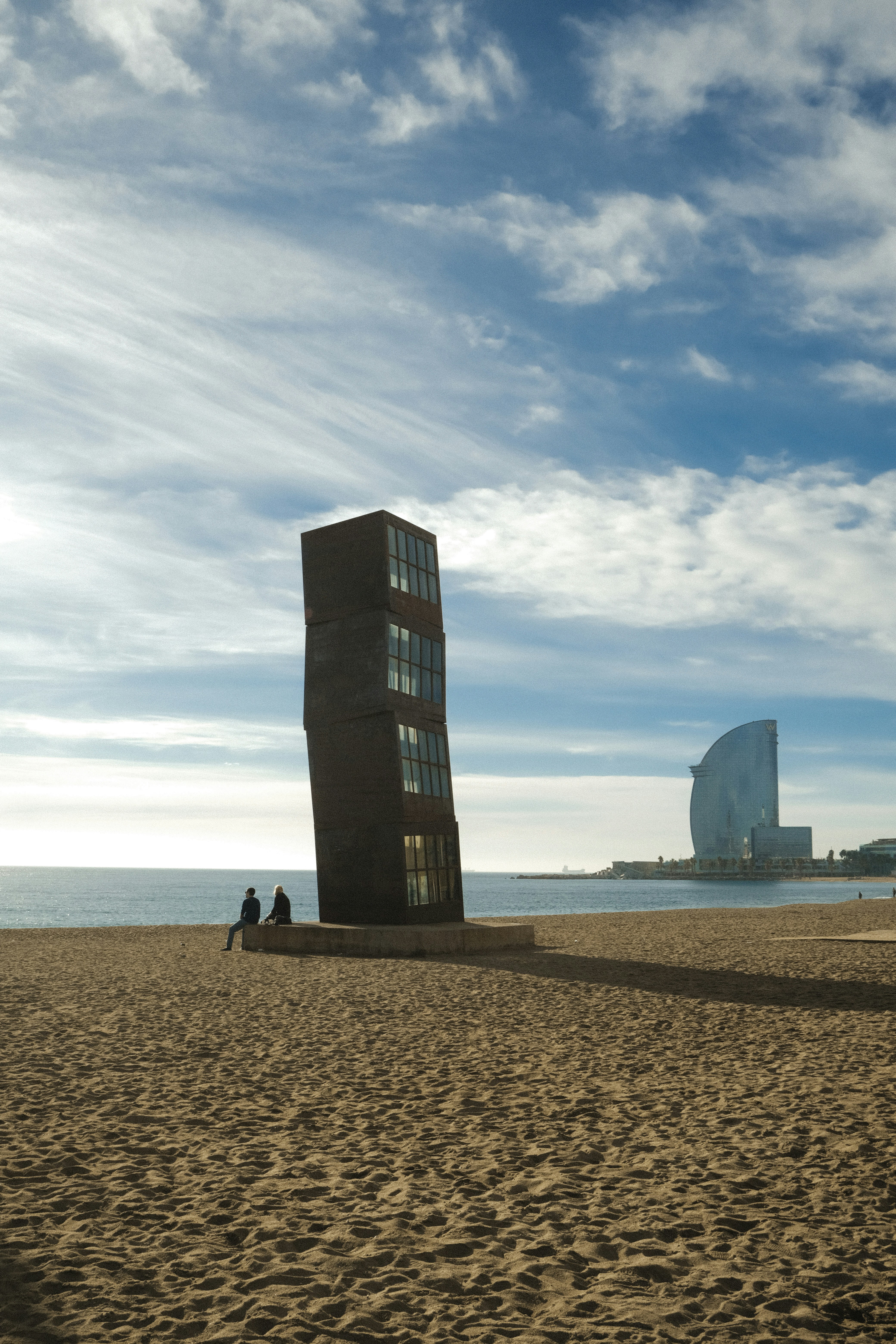 Stacked Concrete Sentinel by the Sea