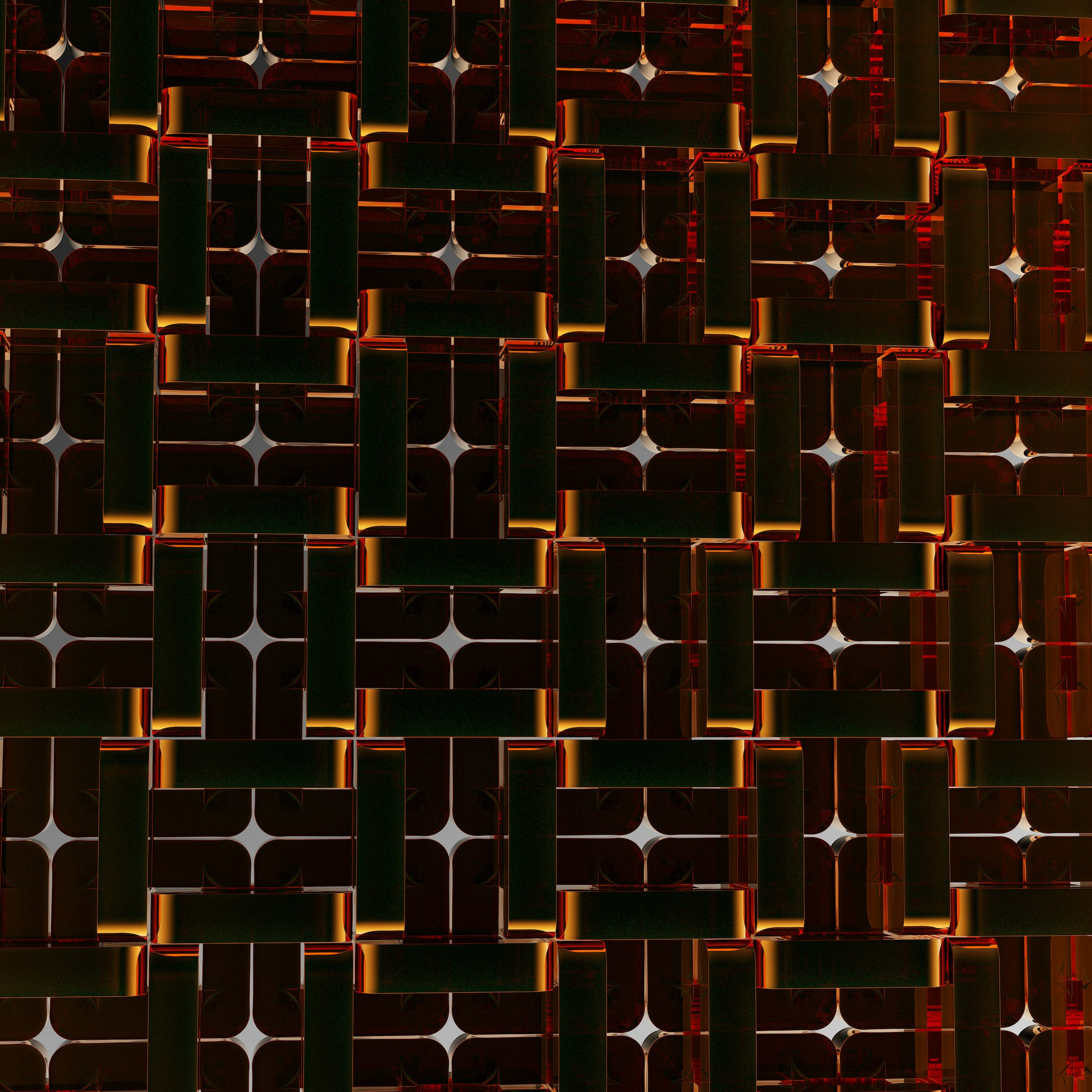 An abstract pattern of orange and red squares photo – Free Black Image ...
