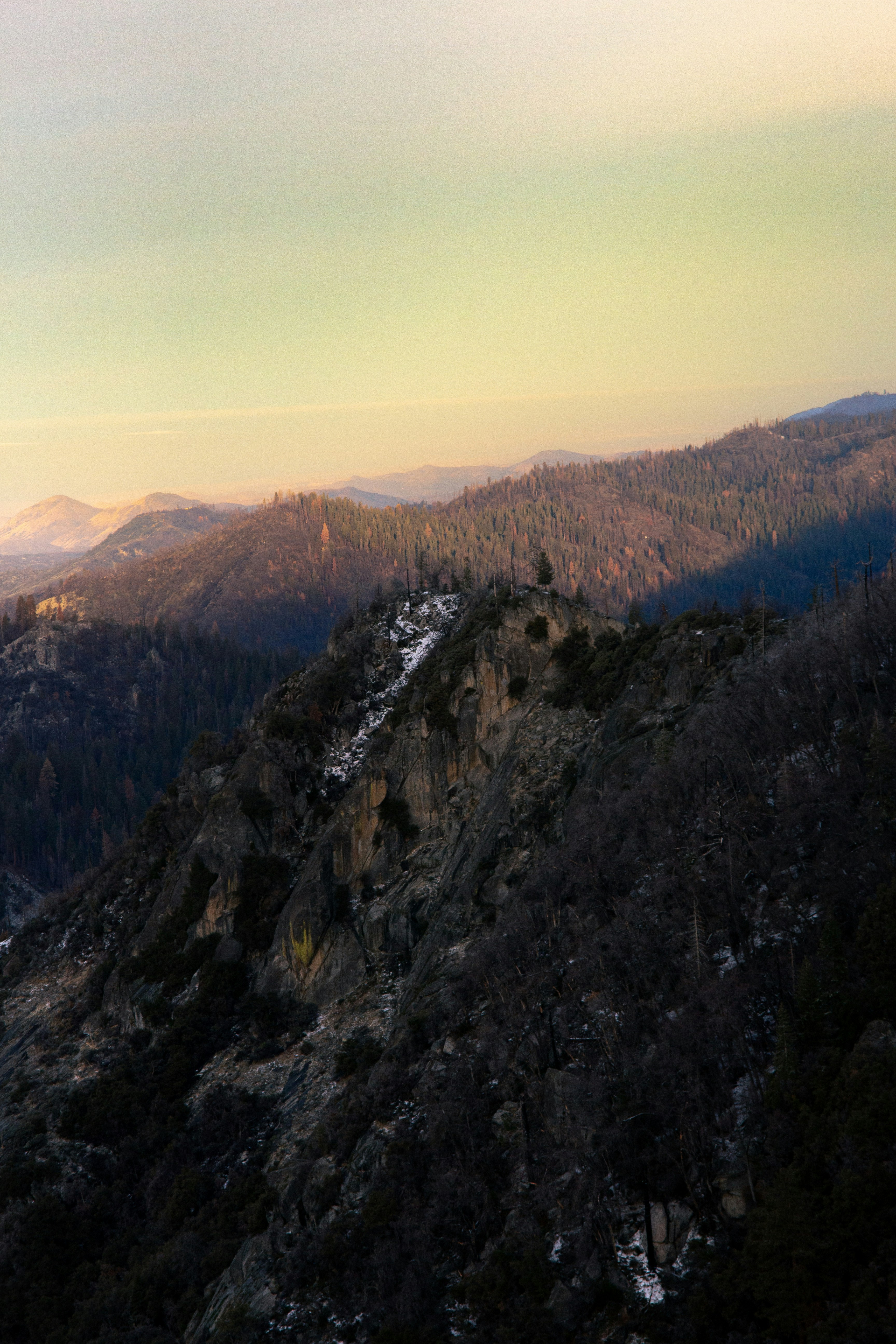 A view of the mountains from a high point of view photo – Free Sequoia ...