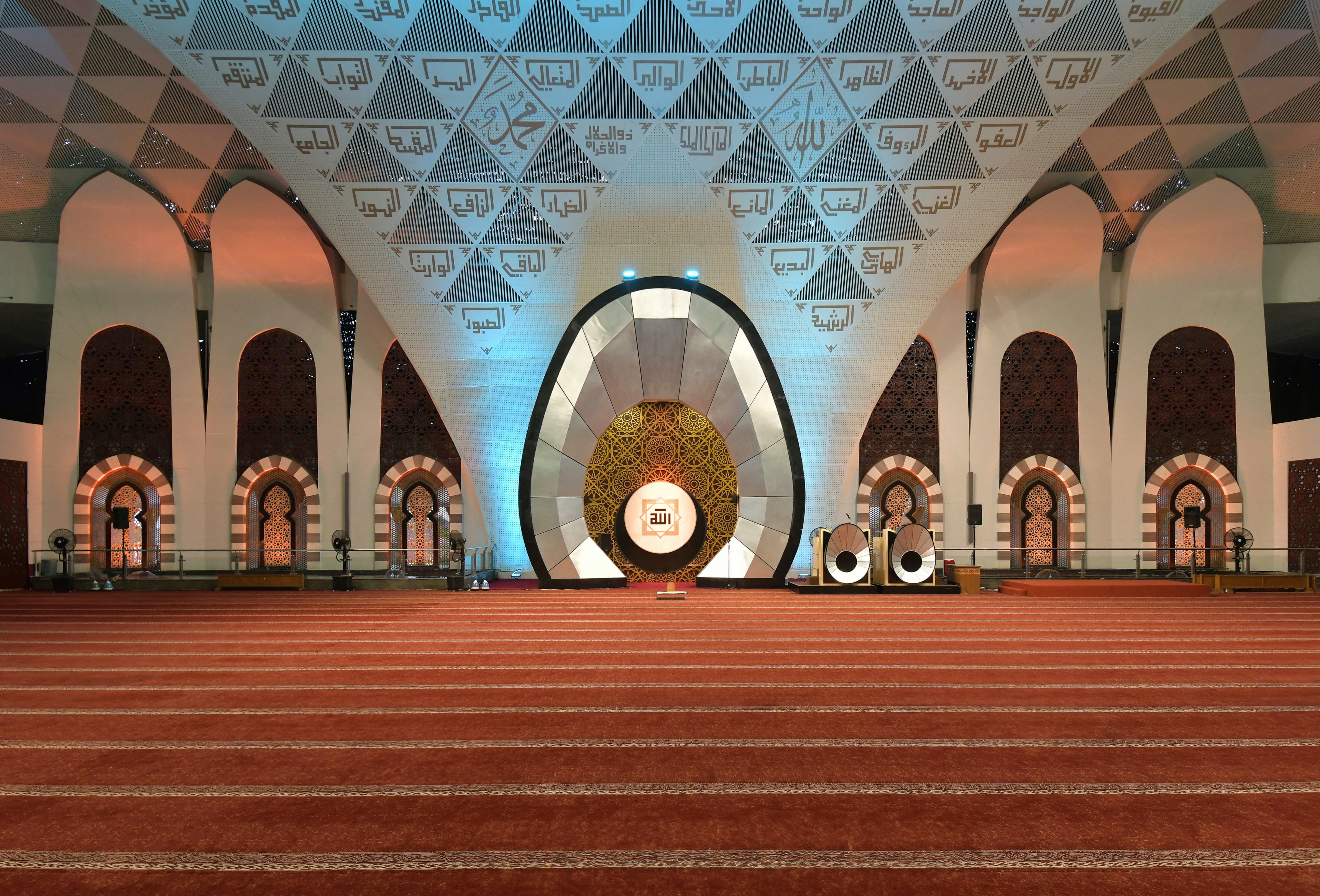 Inside West Sumatera Grand Mosque